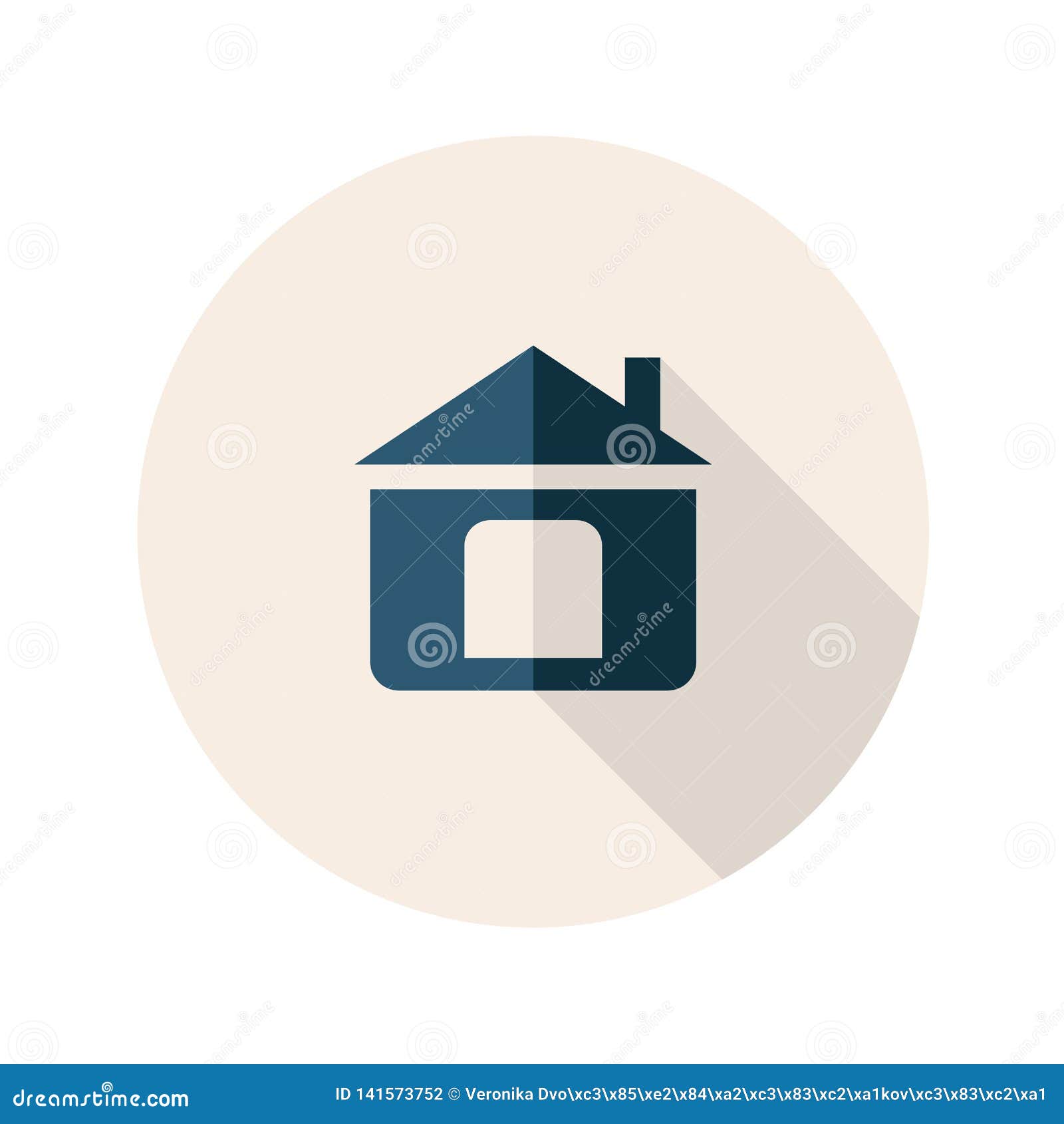 Flat Design Home or Homepage Icon. Vector Illustration Stock Vector ...