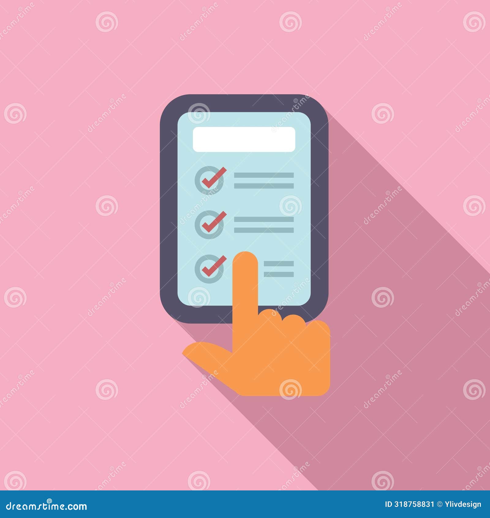 Digital Checklist on Tablet Icon Stock Vector - Illustration of vector ...