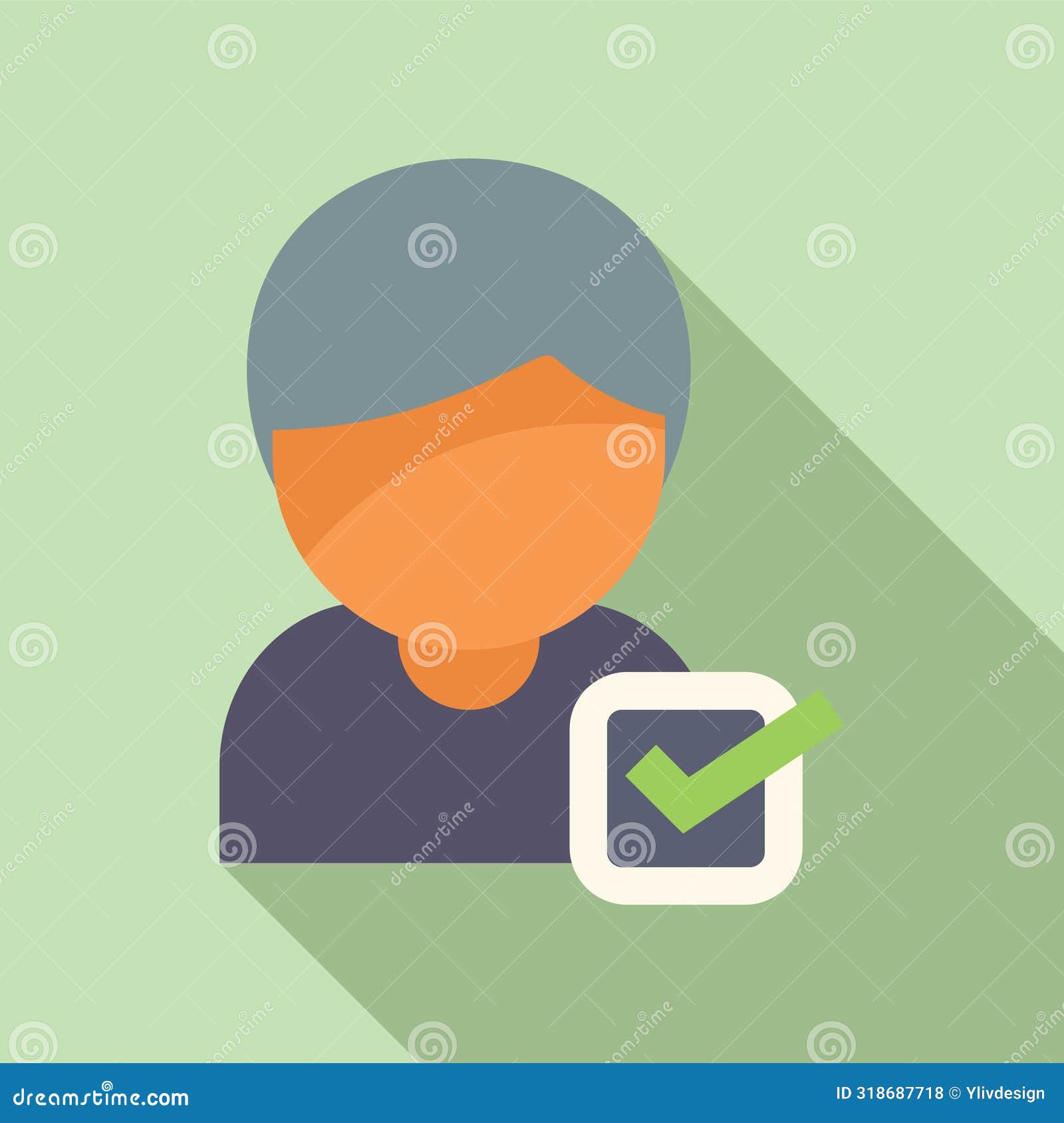 Verified User Profile Icon Illustration Stock Illustration ...
