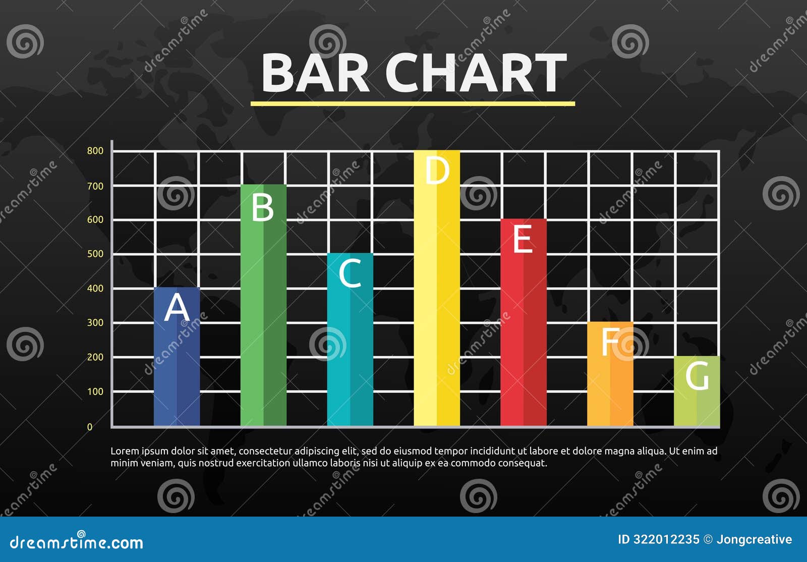 Flat Design Illustration Of Business Fluctuation Bar Chart Diagram ... Flat Design Illustration Of Business Fluctuation Bar Chart Diagram ...