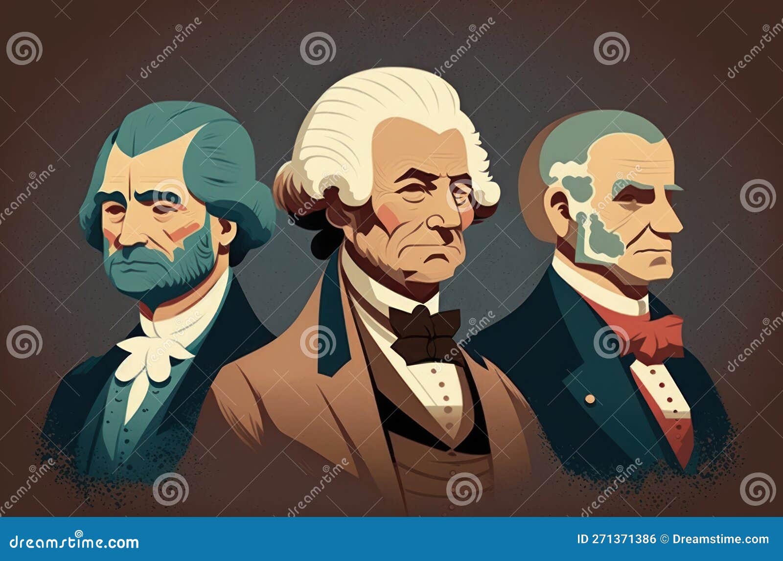 Flat Design Illustration of Presidents Day Concept Background Stock ...