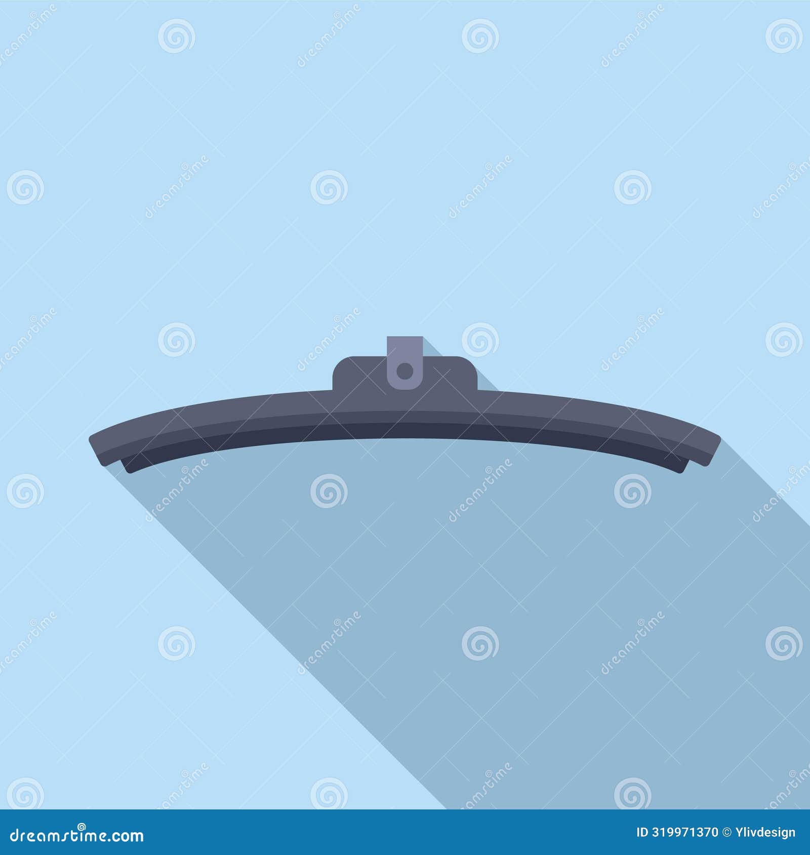 Flat Design Illustration of a Windshield Wiper Stock Illustration ...