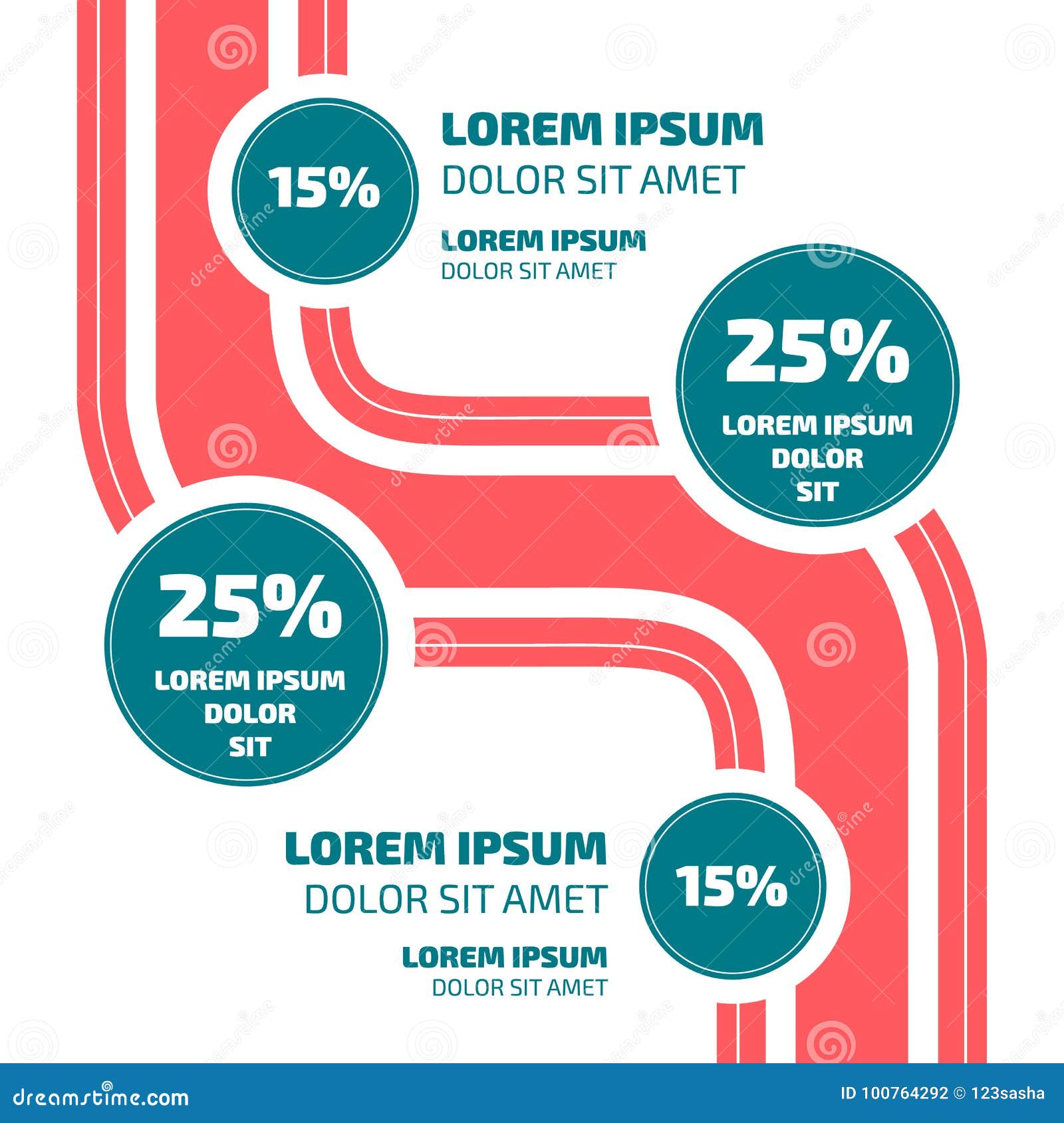 Flat design infographic stock vector. Illustration of concept - 100764292