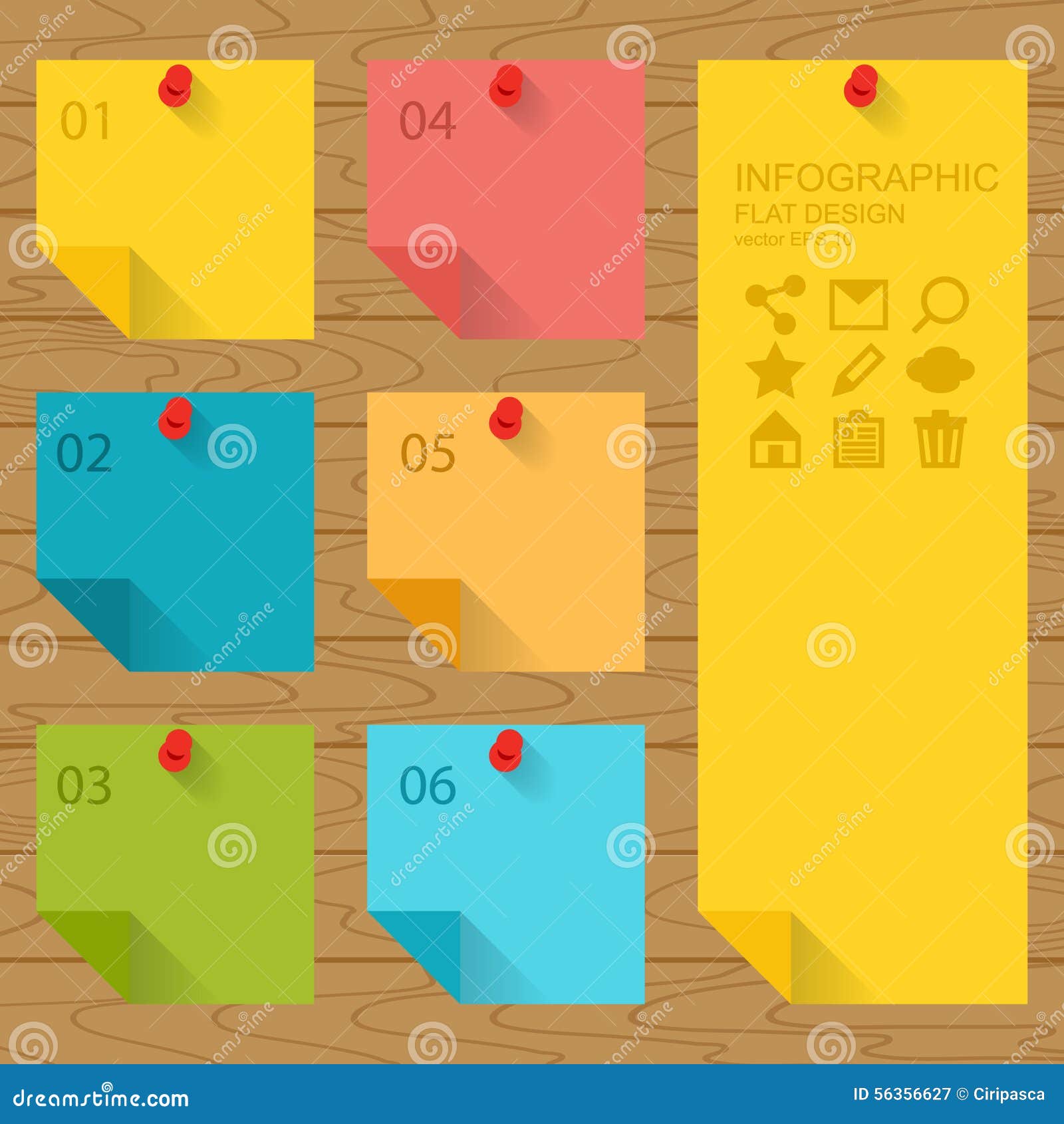 Flat Design of Infographics Elements Stock Vector - Illustration of ...