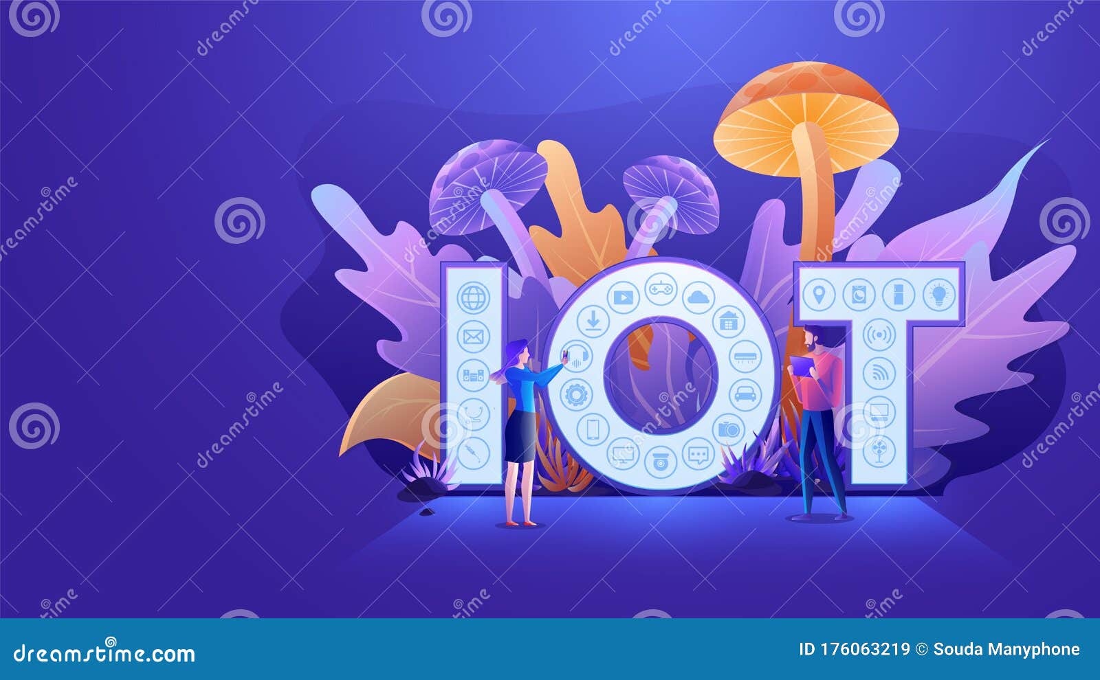Flat Design Internet of ThingsIOT Concept. Communications Network with ... Flat Design Internet of ThingsIOT Concept. Communications Network with ...