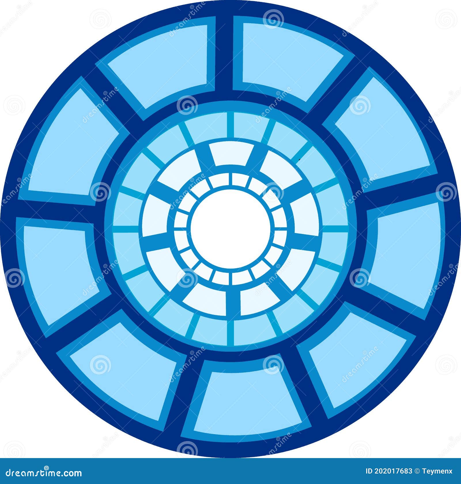 Ironman Reactor Logo, Shining Light. On White Background. Vector ...