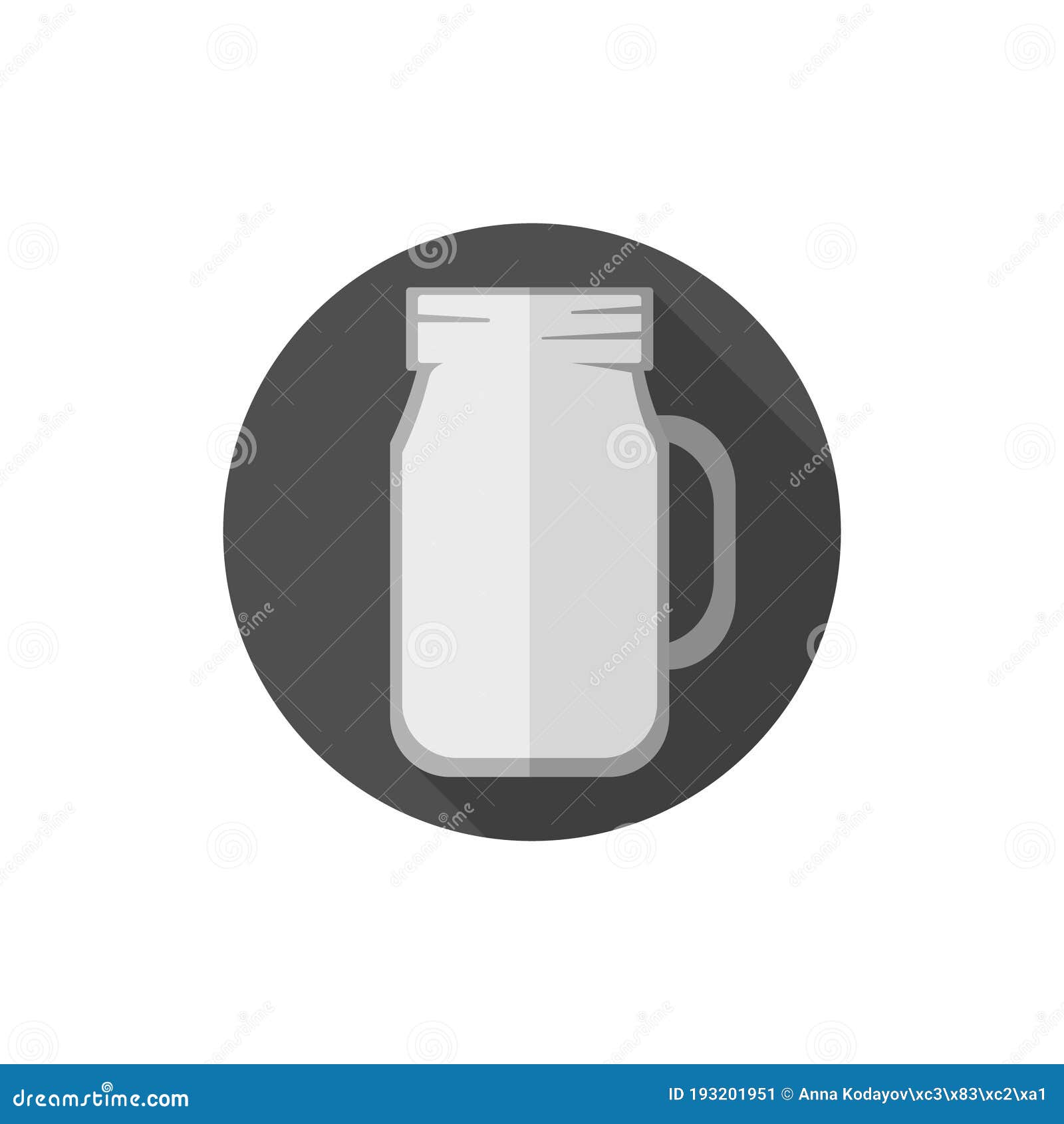 Flat design mason jar stock vector. Illustration of design - 193201951