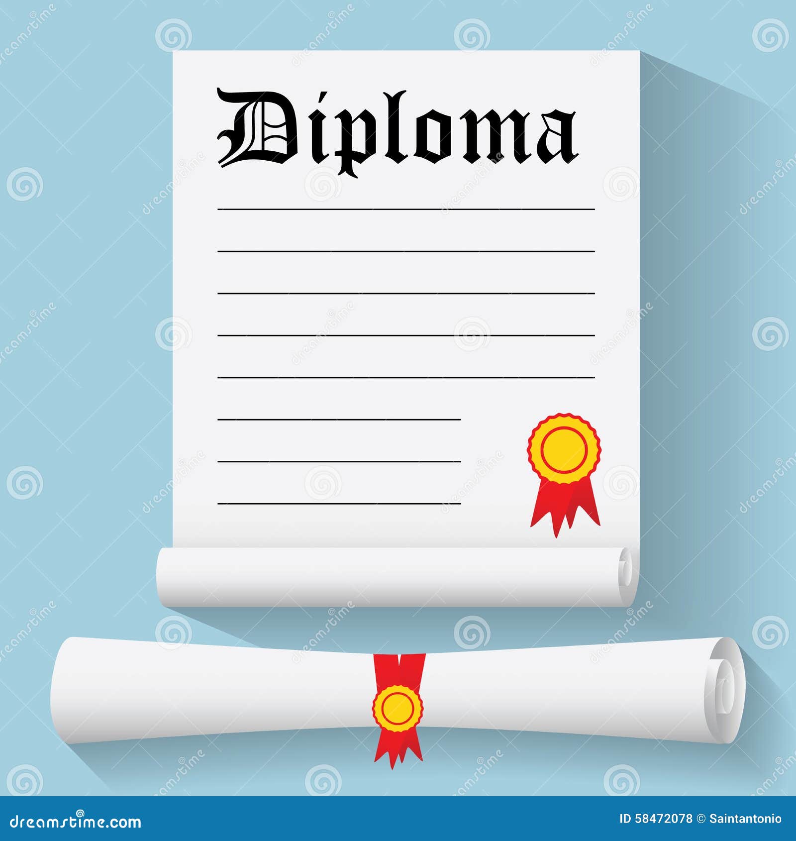 Ribbon Diploma Stock Illustrations – 20,948 Ribbon Diploma Stock ...