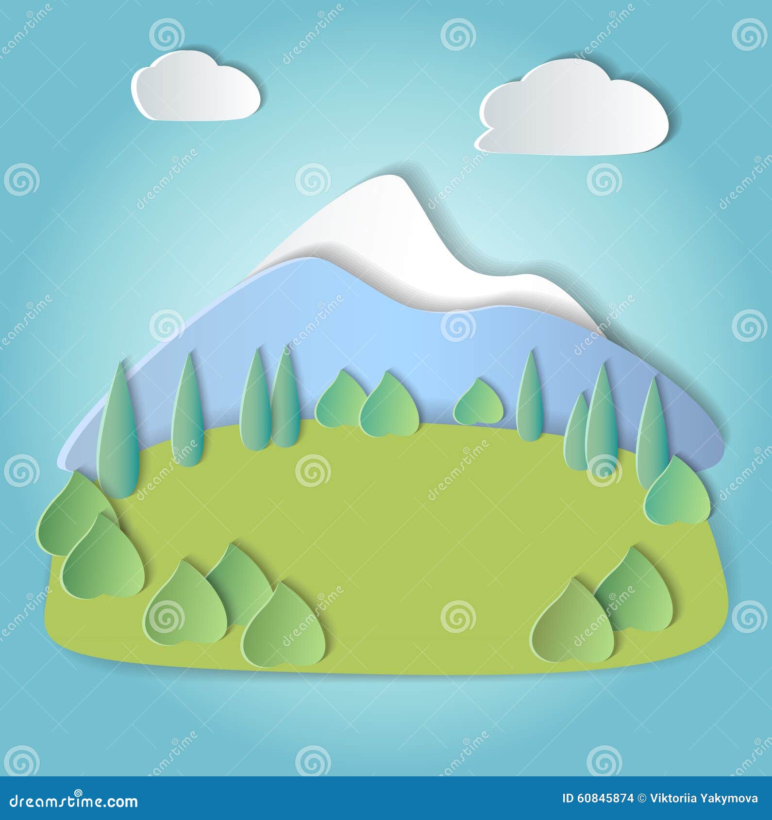 Flat Design Nature Landscape Stock Vector - Illustration of concepts ...