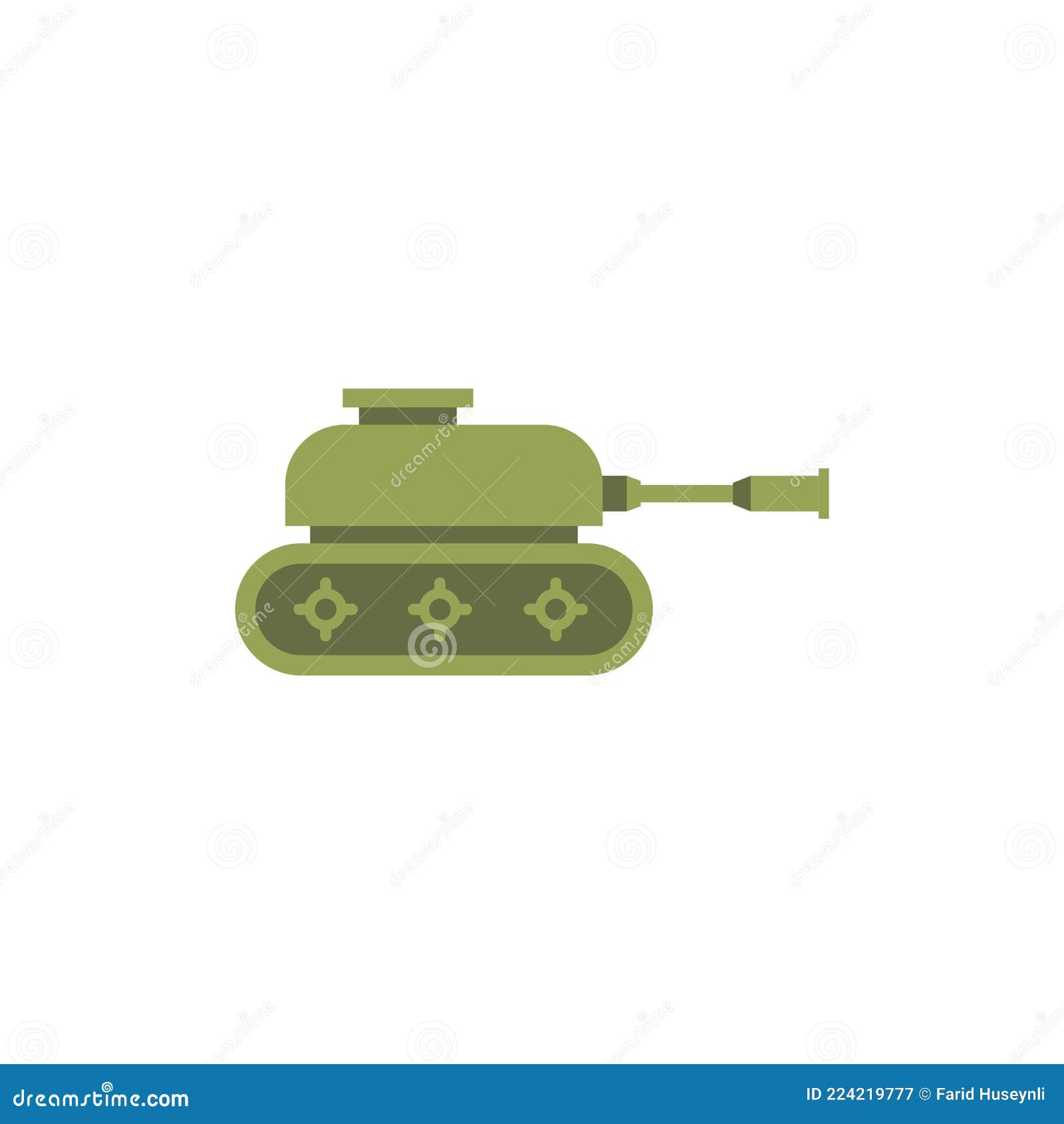 Flat Design Panzer Vector Illustration, Panzer Icon, Isolated on ...