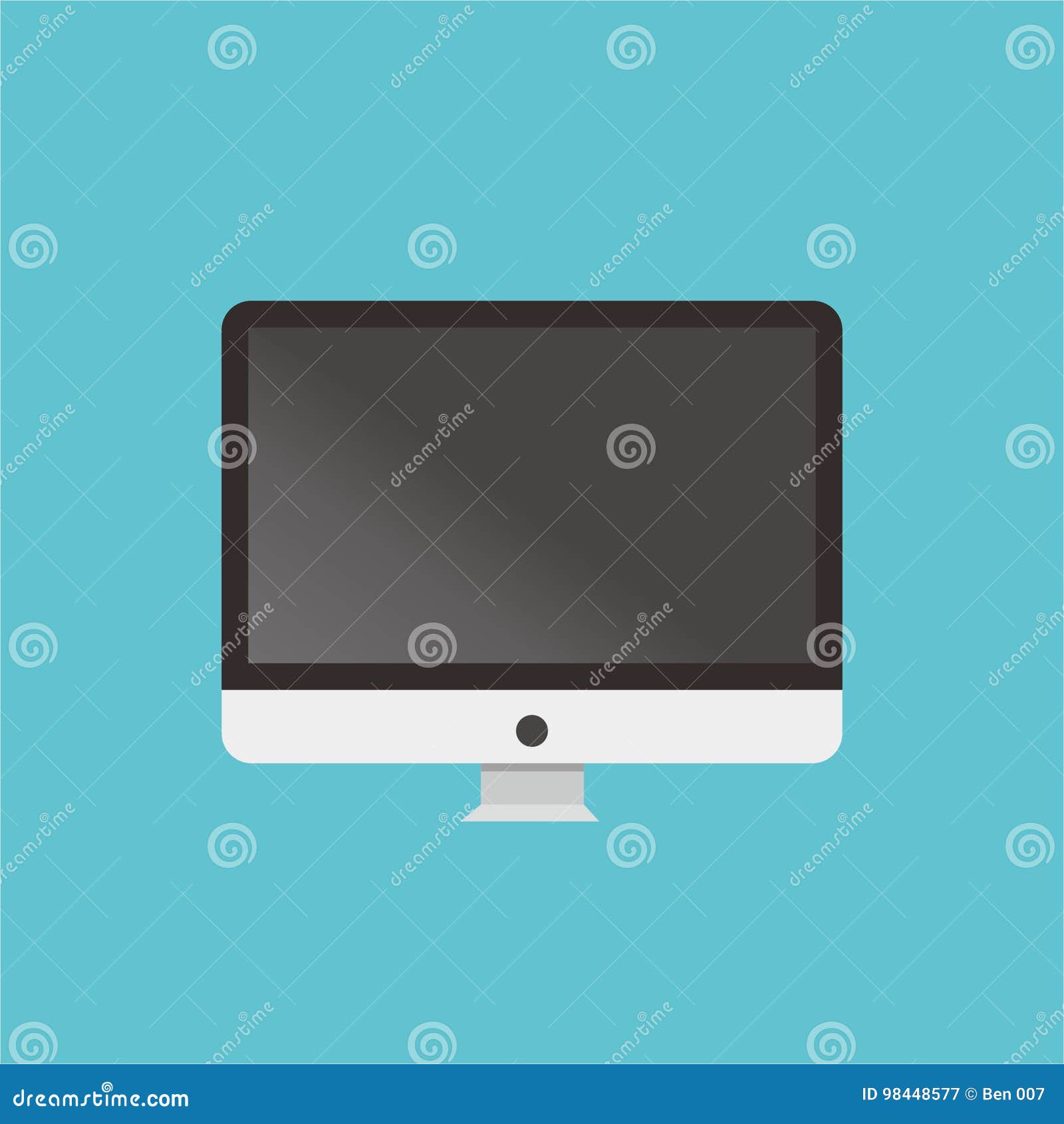 Flat design stock illustration. Illustration of whitepc - 98448577