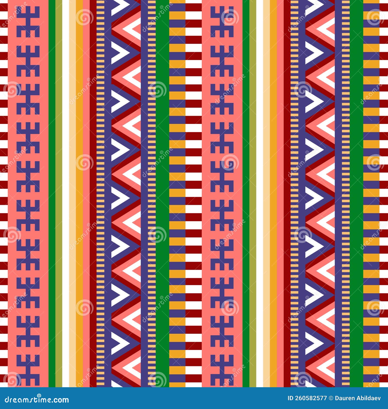 Flat Design Peruvian Pattern Vector Illustration. Stock Vector ...