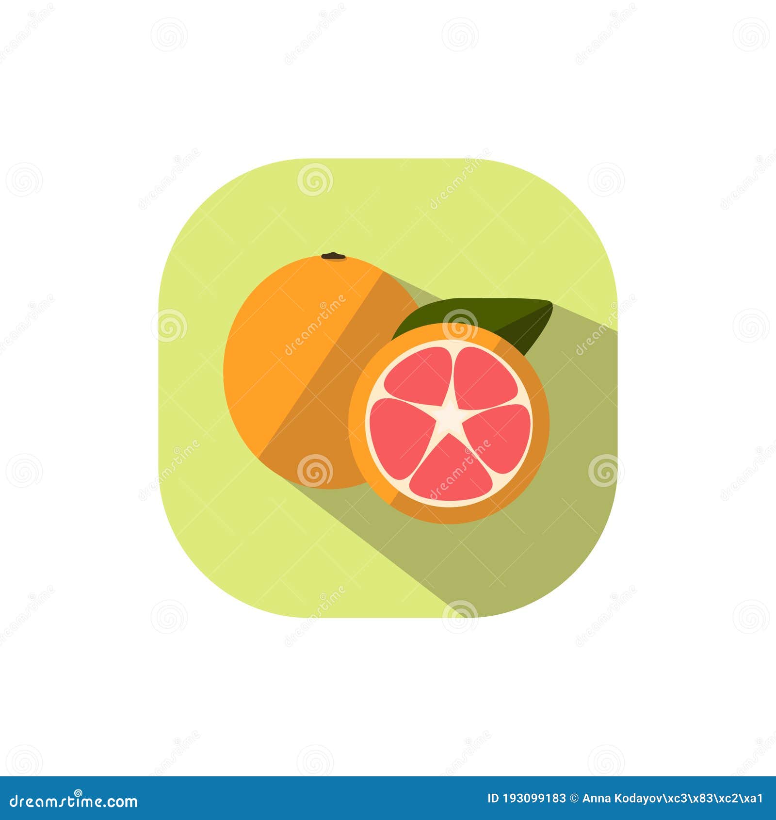 Flat design pomelo stock vector. Illustration of natural - 193099183