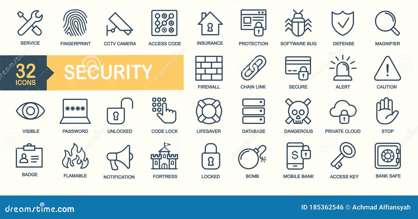 SECURITY ICON 32 Icon Set Use from Your Web and Profile Company Logo ...