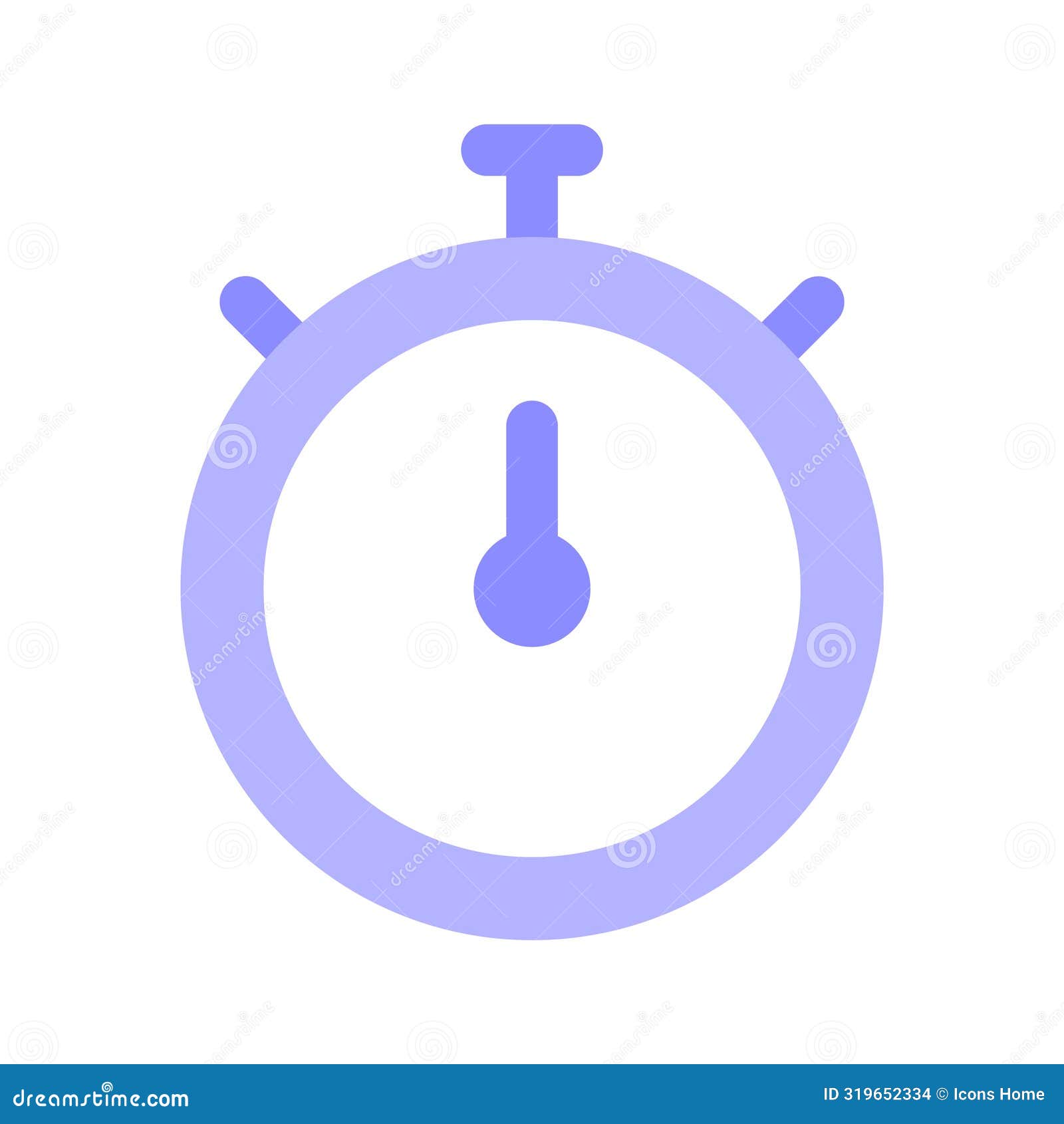 A Flat Design of Stopwatch, Time Counter Vector Design Stock Vector ...