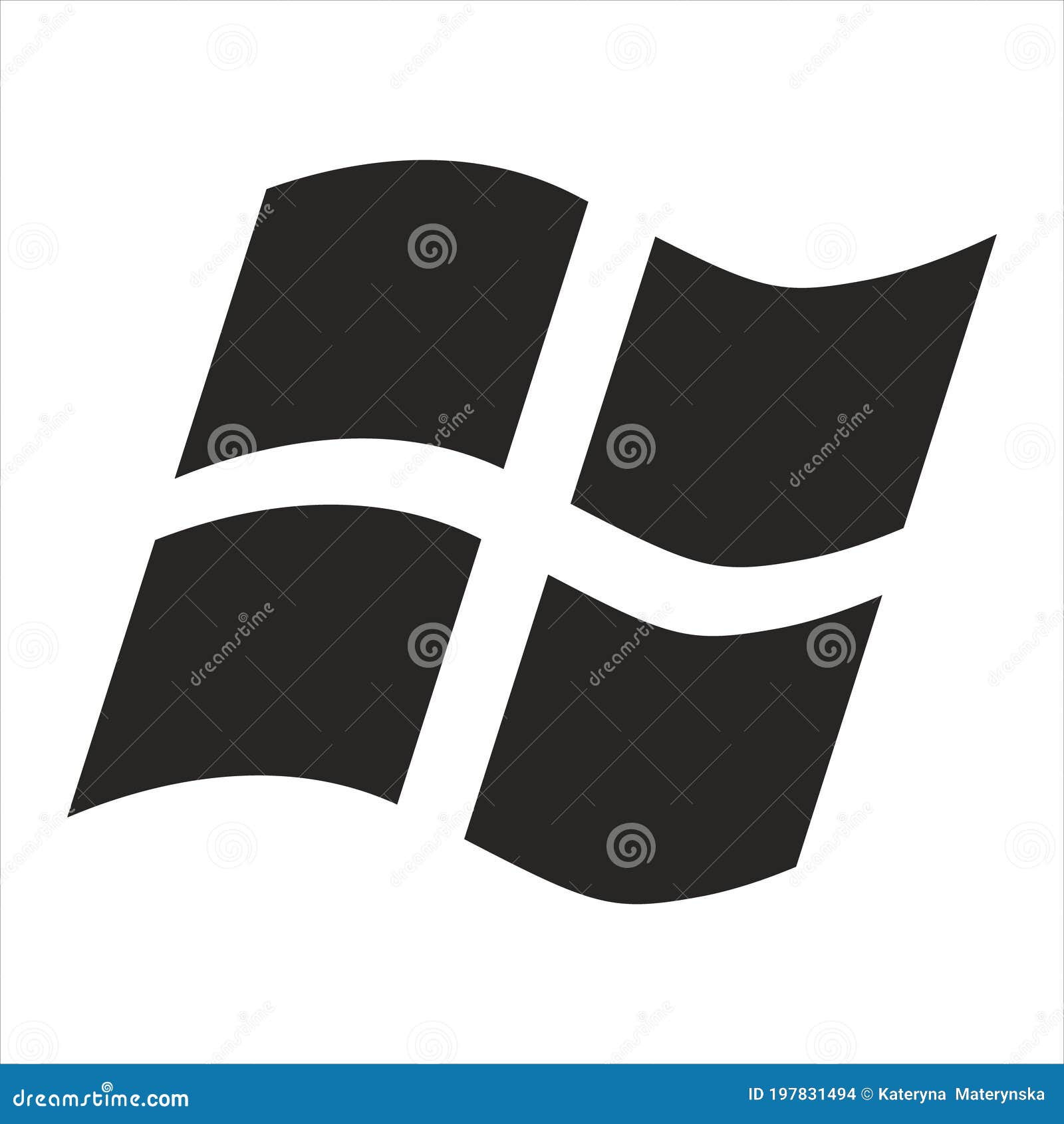 Flat Design Style. Black Web Icon Symbol. Website Icon Symbol ...