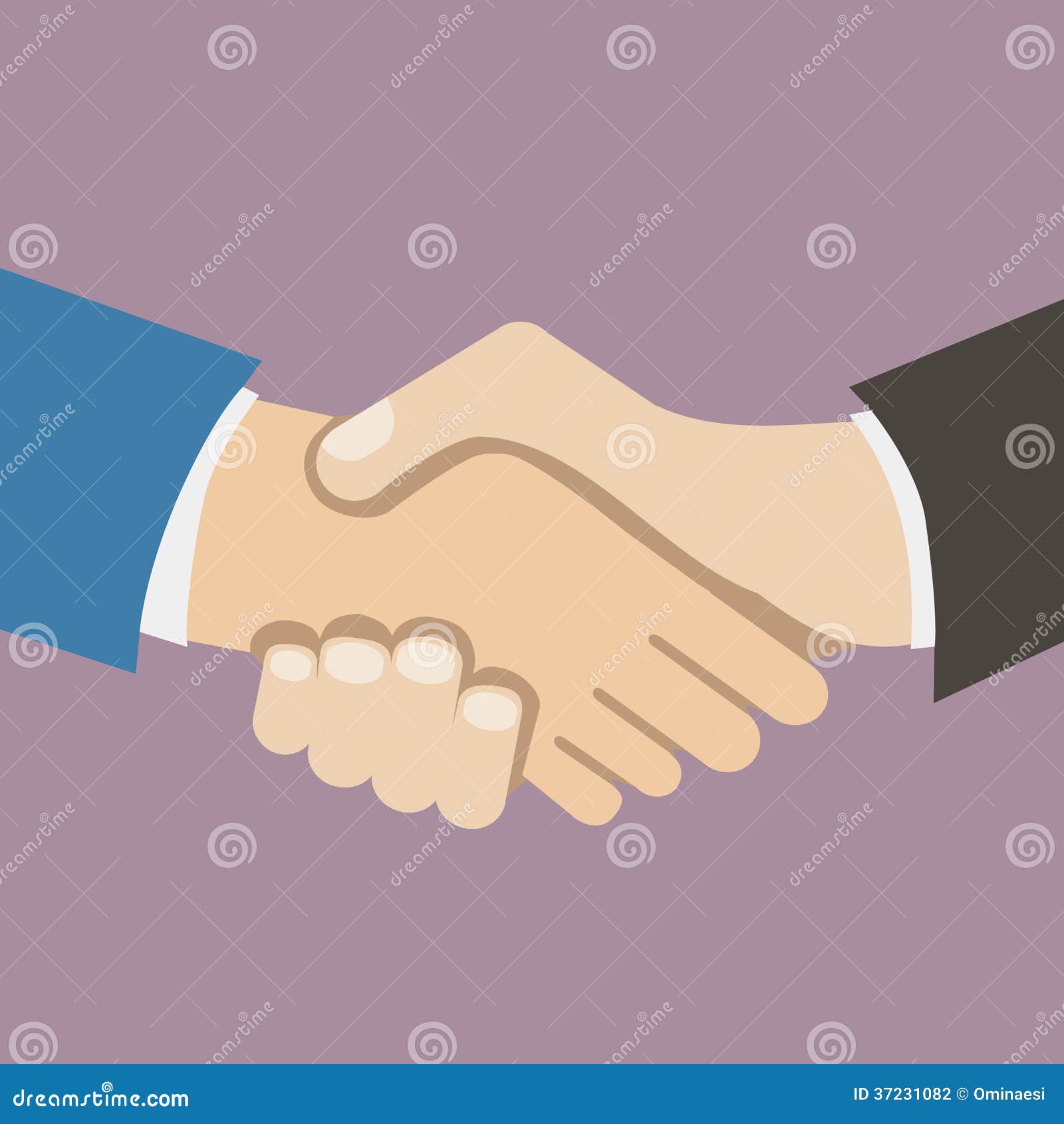 Flat Design Style Icon Businessman Partnership Handshake Stock ...