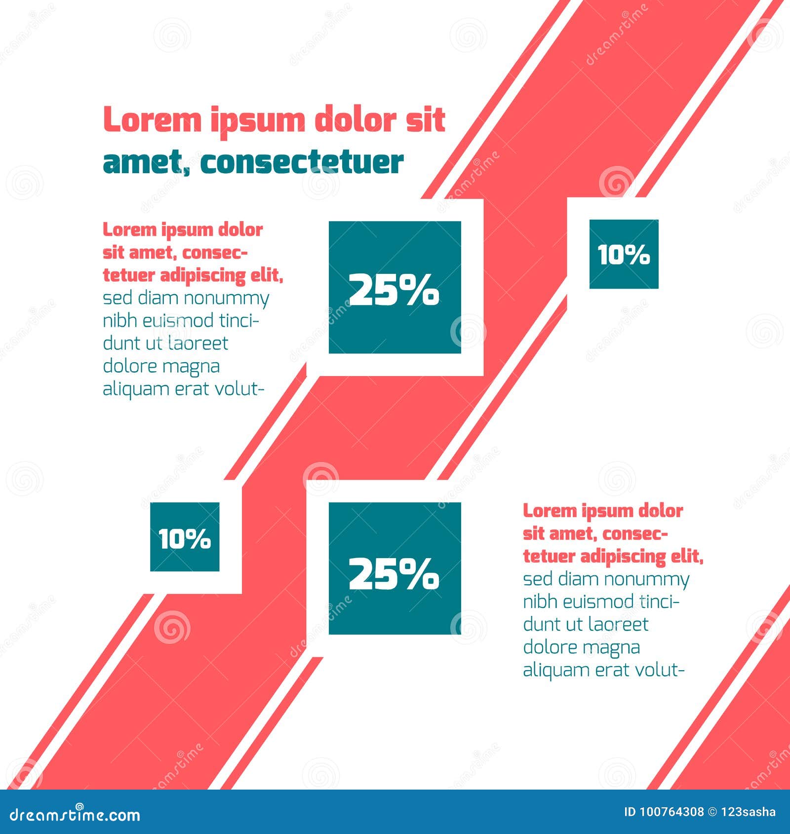 Flat design infographic stock vector. Illustration of vector - 100764308