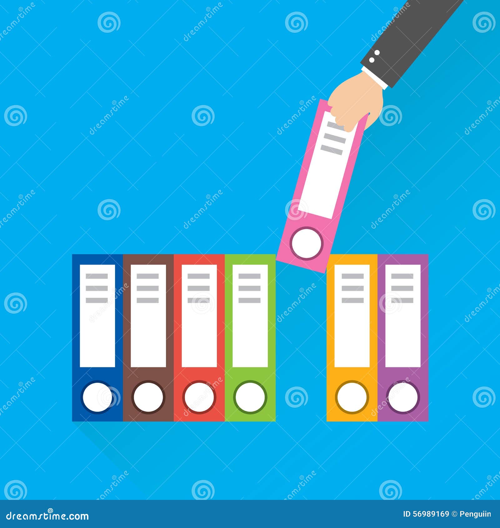 Flat Design Style Modern Vector Illustration. Document File Stock ...