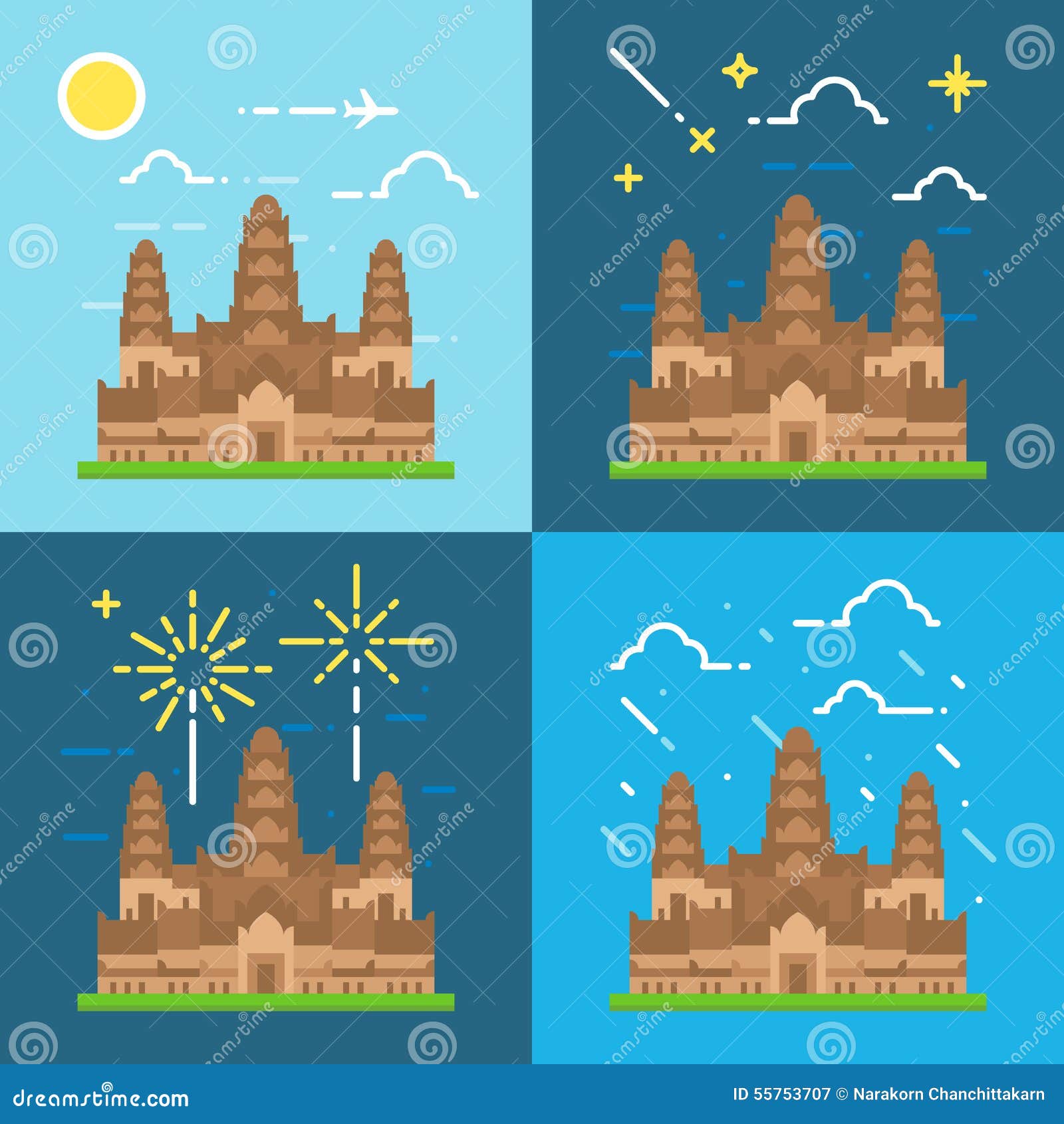 Cambodia Star Flag. Cambodian Star Shape Flag. Kampuchea Khmer Country ...