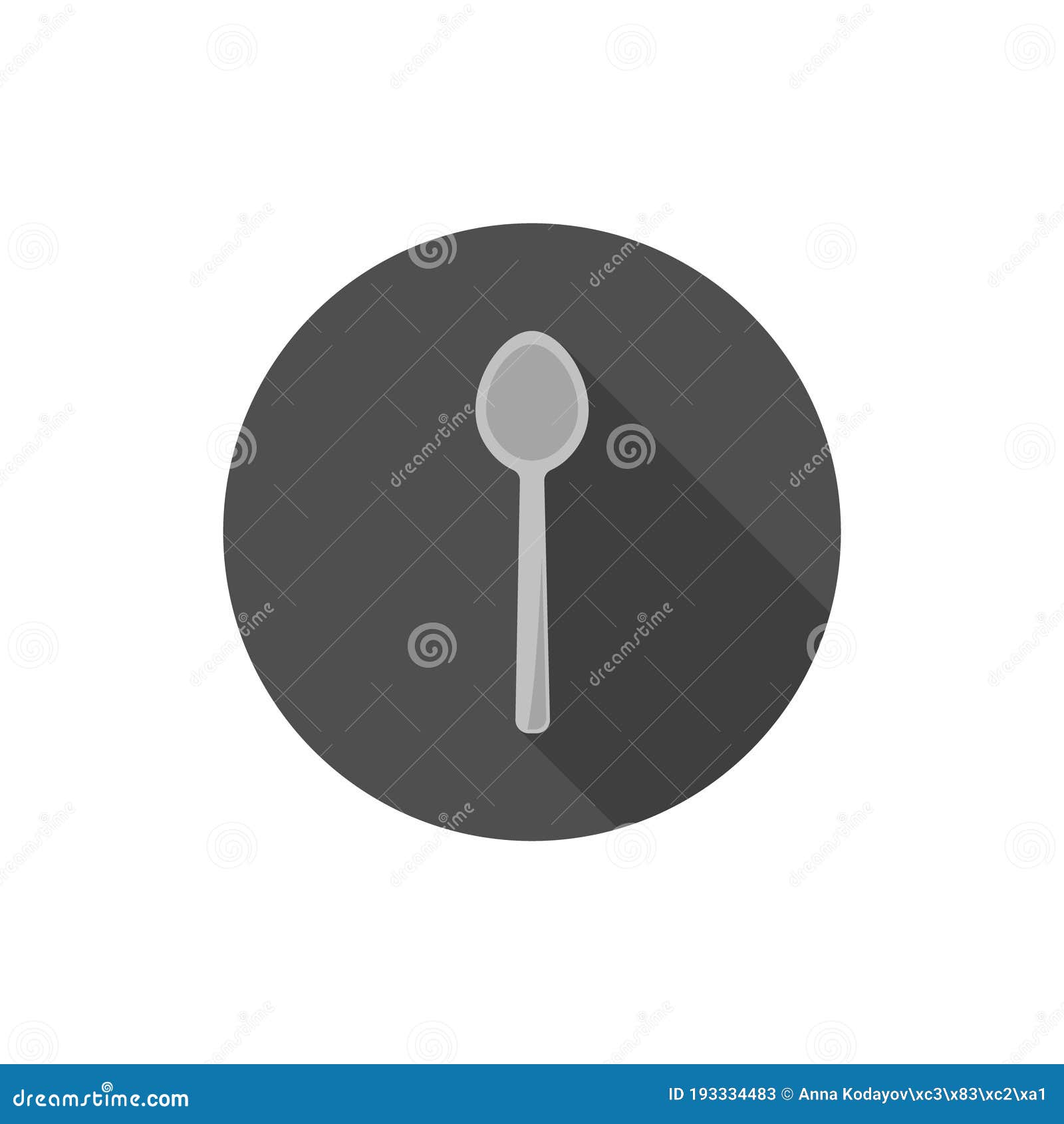 Flat design Teaspoon stock vector. Illustration of kitchen - 193334483