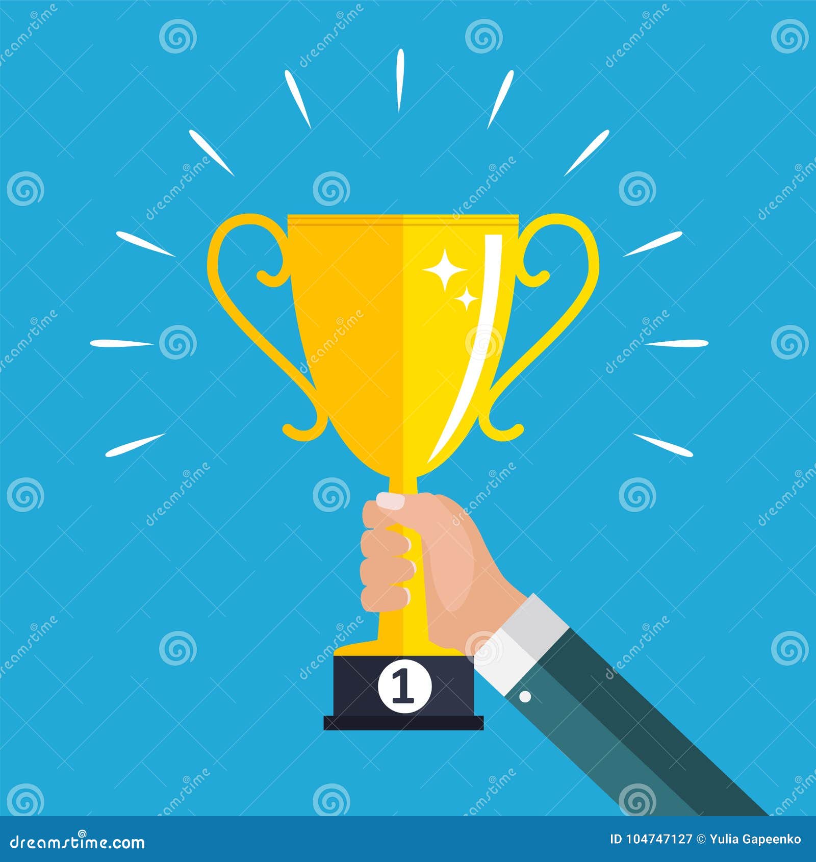 Flat Design Thumbs Up Icon Background . Vector Illustration Stock ...