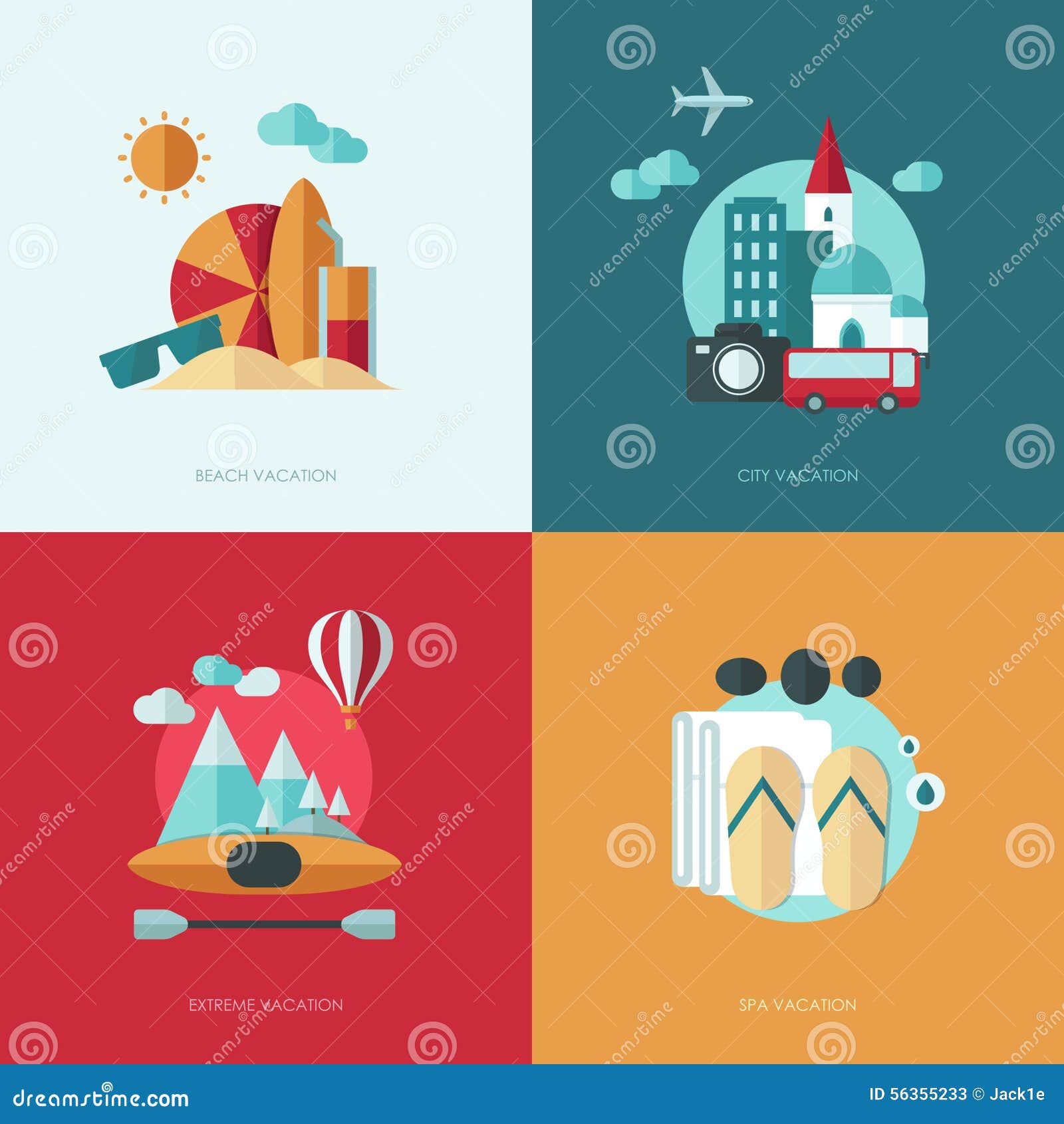 Flat Design Vector Concept Illustration Stock Vector - Illustration of ...