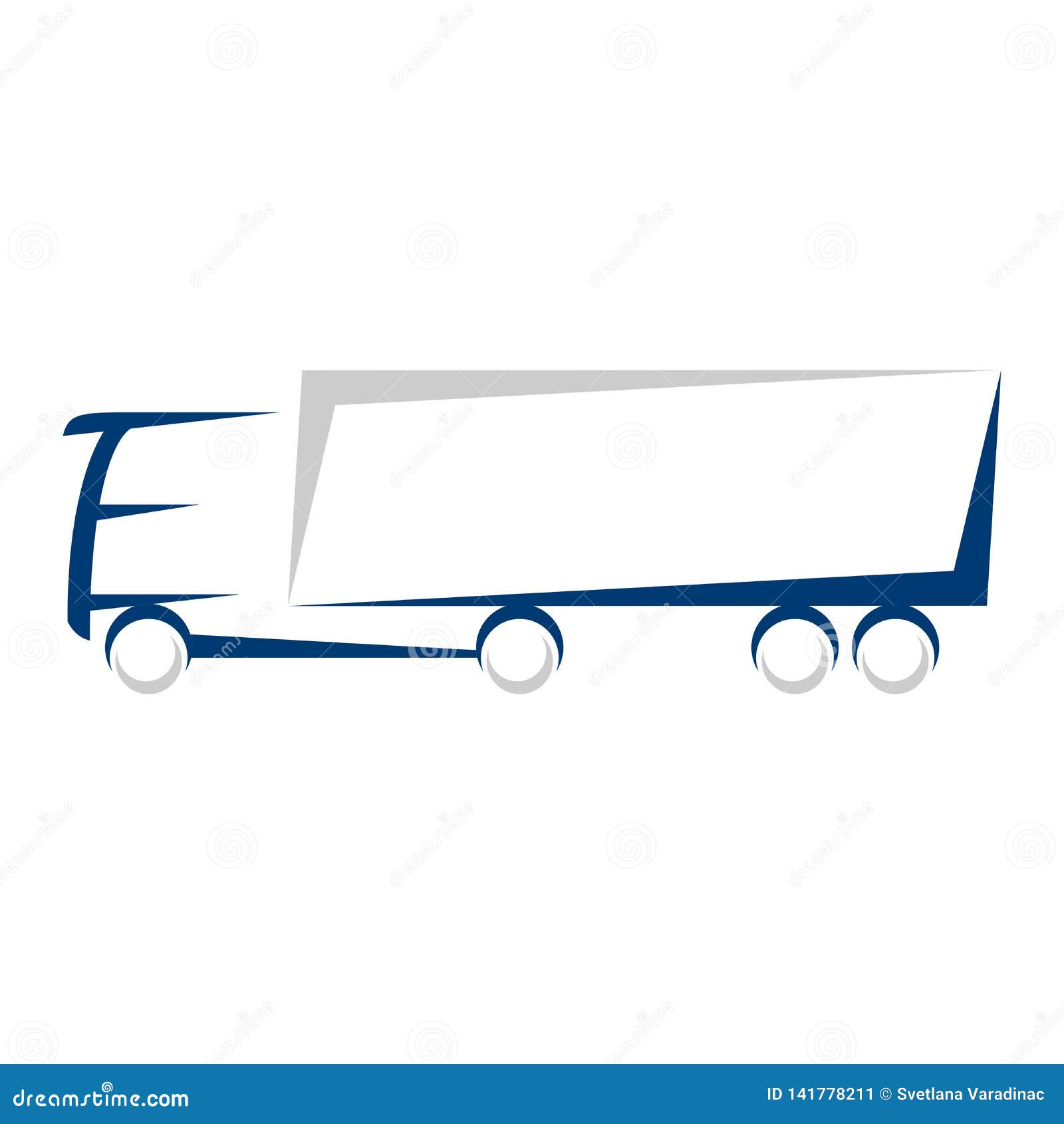 A Truck Suitable for the Sign, Icon, Background or Template. Stock ...
