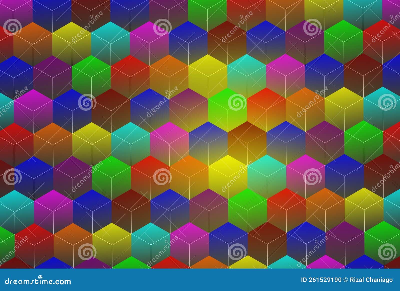 Flat Design Vector Illustration of 3-dimensional Colorful Boxes or ...
