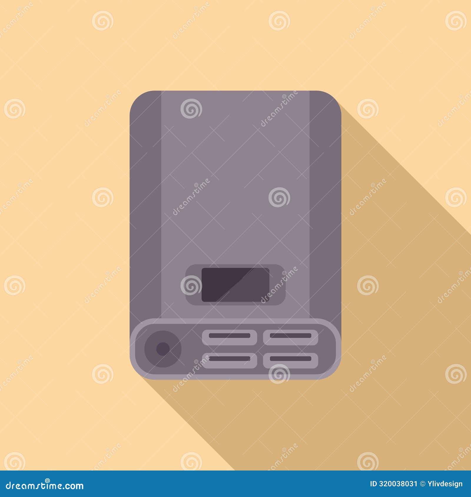 External Hard Drive Icon Illustration Stock Vector - Illustration of ...