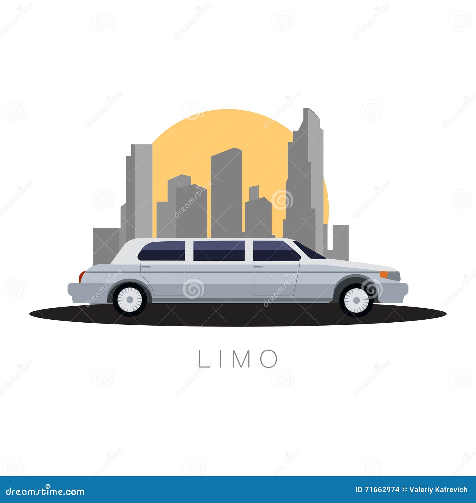 Vector Limousine Inforgaphics Cutaway | CartoonDealer.com #16817226