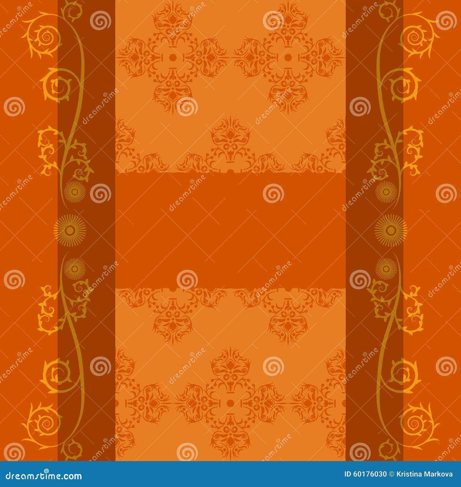 Flat Design Vintage Background Frame Design Stock Vector - Illustration ...