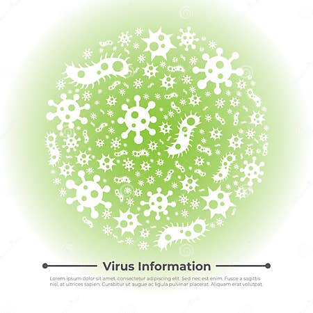 Flat Design of Viruses, Bacterias and Germs. Stock Vector ...