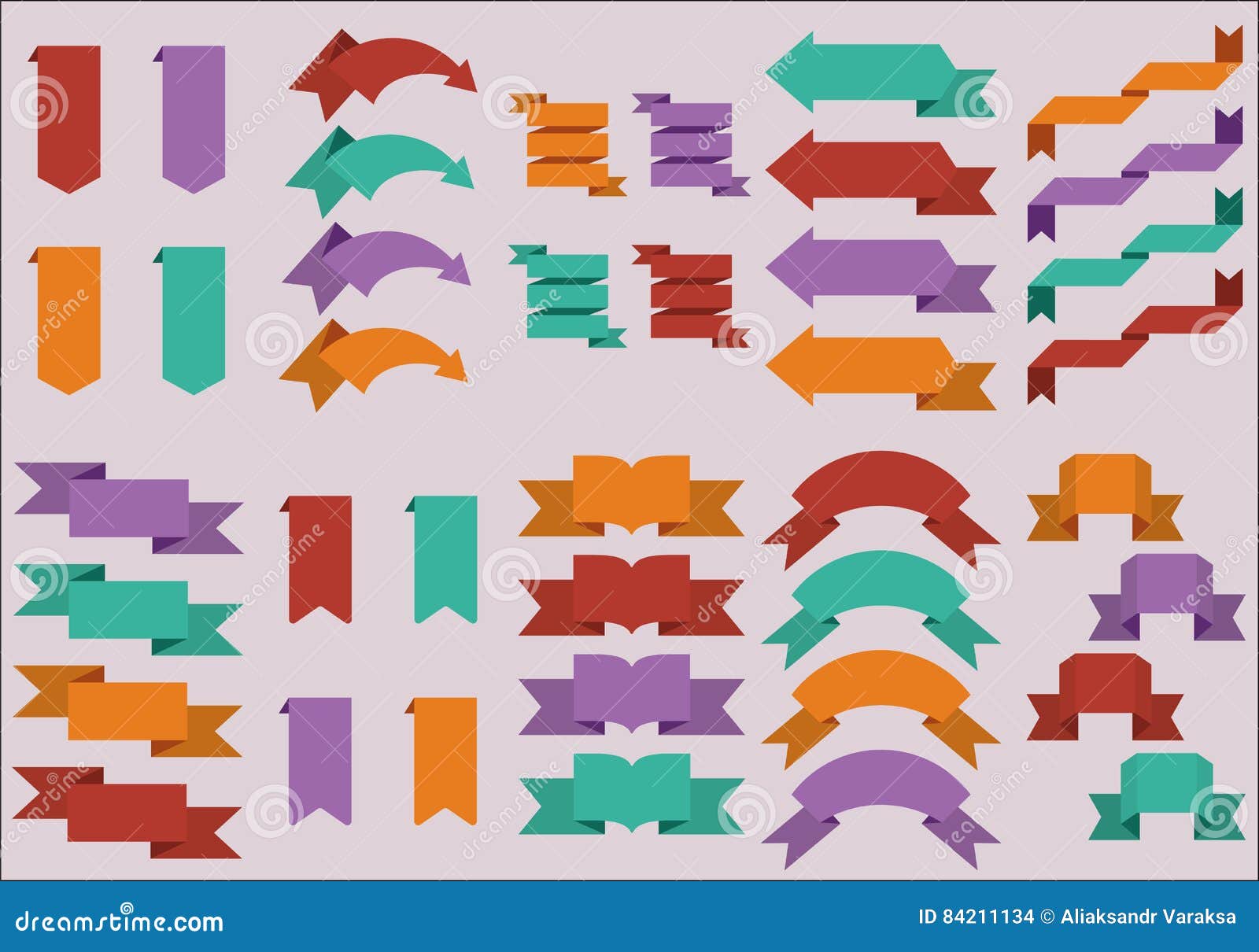 Flat Design of Web Stickers Stock Vector - Illustration of style ...