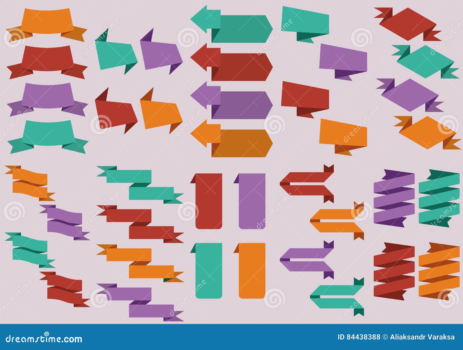 Flat Design of Web Stickers Stock Vector - Illustration of emblem ...