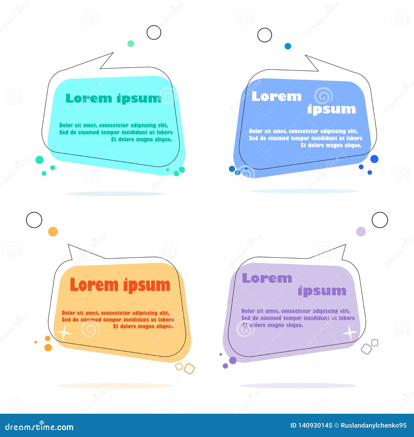 Flat Design of Web Stickers, Tags, Banners and Labels Collection ...