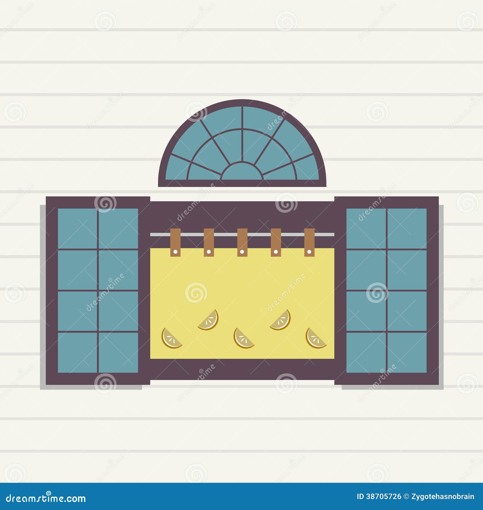 Flat Design Window stock vector. Illustration of object - 38705726