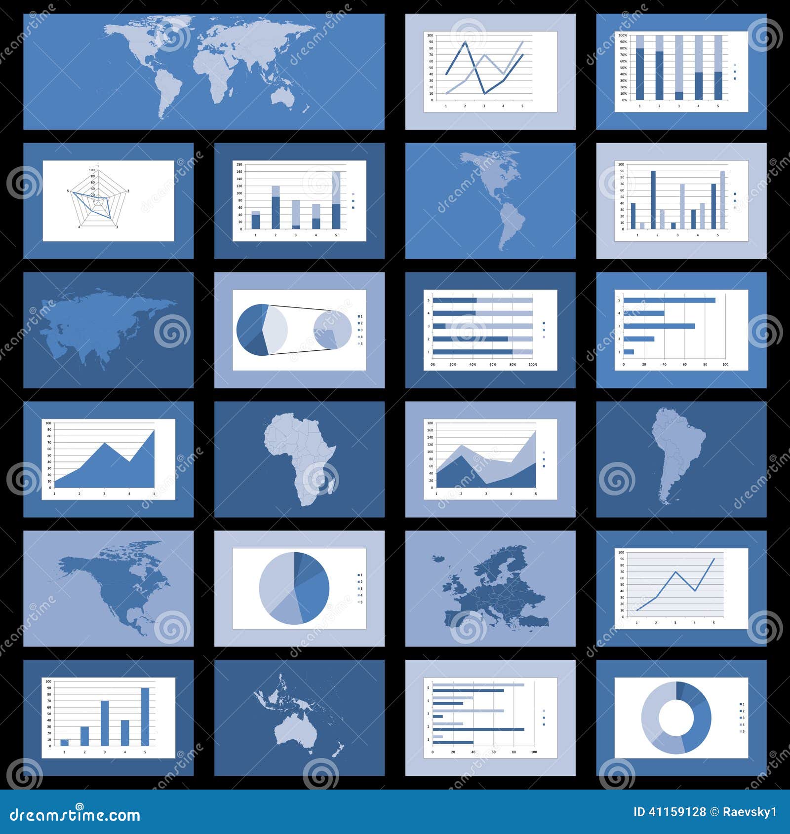 Flat Design World Maps, Graphics Vector | CartoonDealer.com #41159128