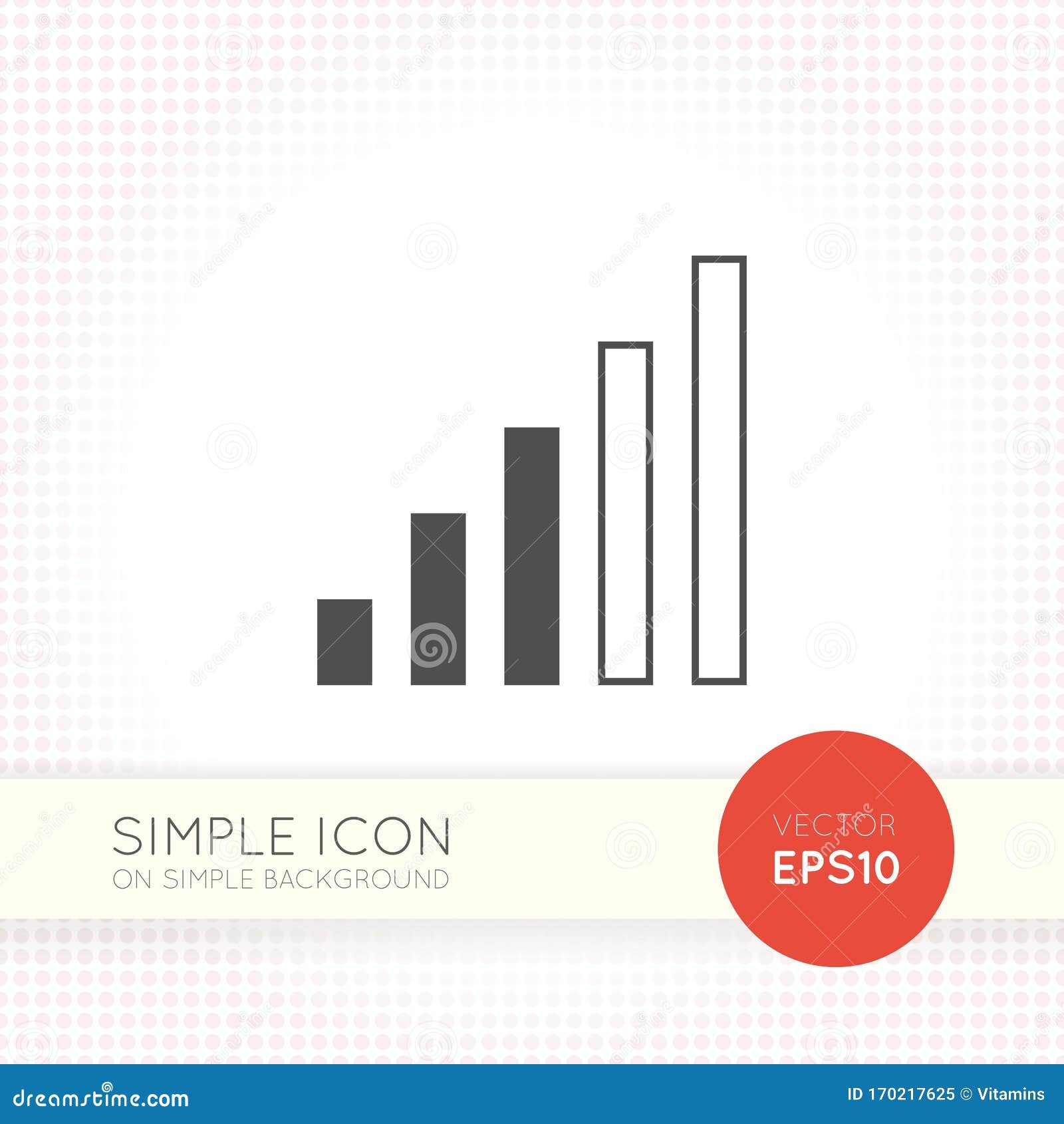 Flat Designed Battery or Signal Indicator Icon for User Interfaces ...