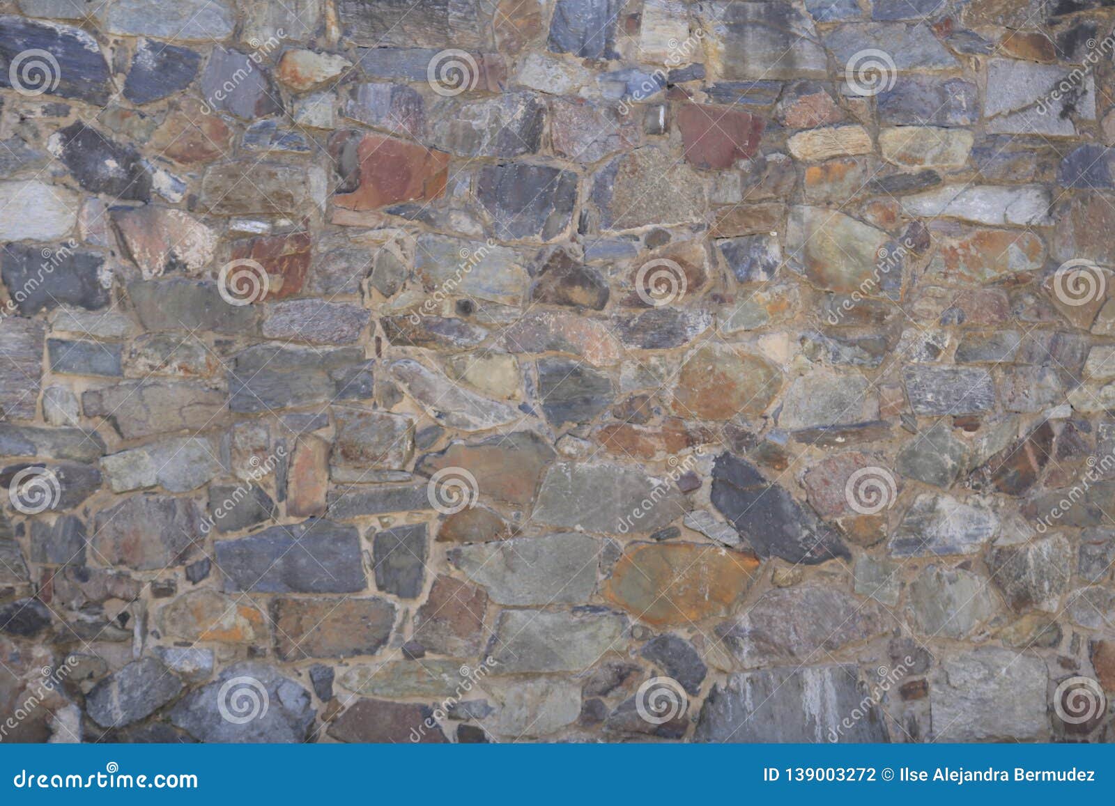 Flat Detail of Rustic Stone Wall for Texture or Background Stock Photo ...