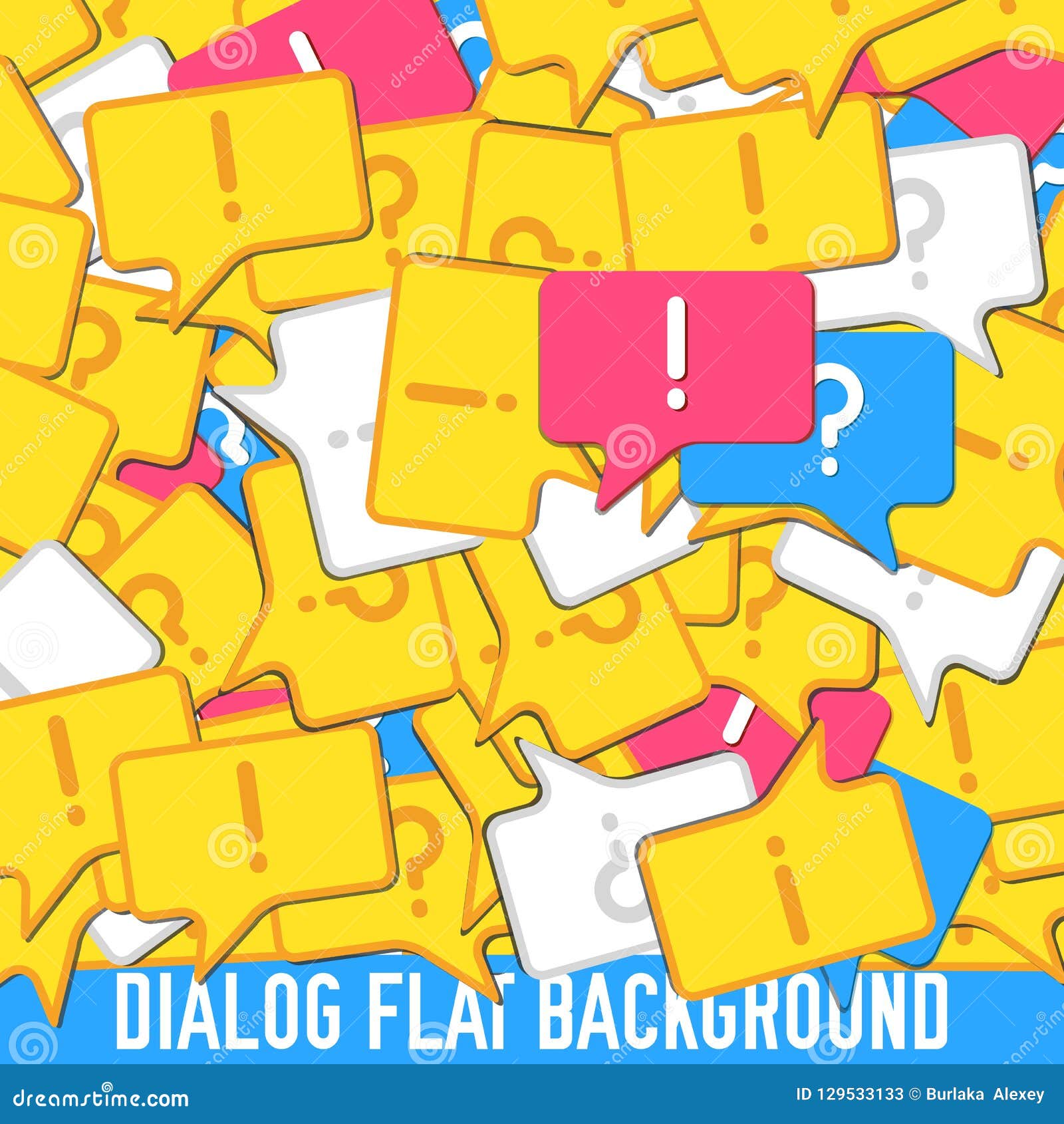 Flat Dialog Background Concept. Vector Illustration Design Stock ...
