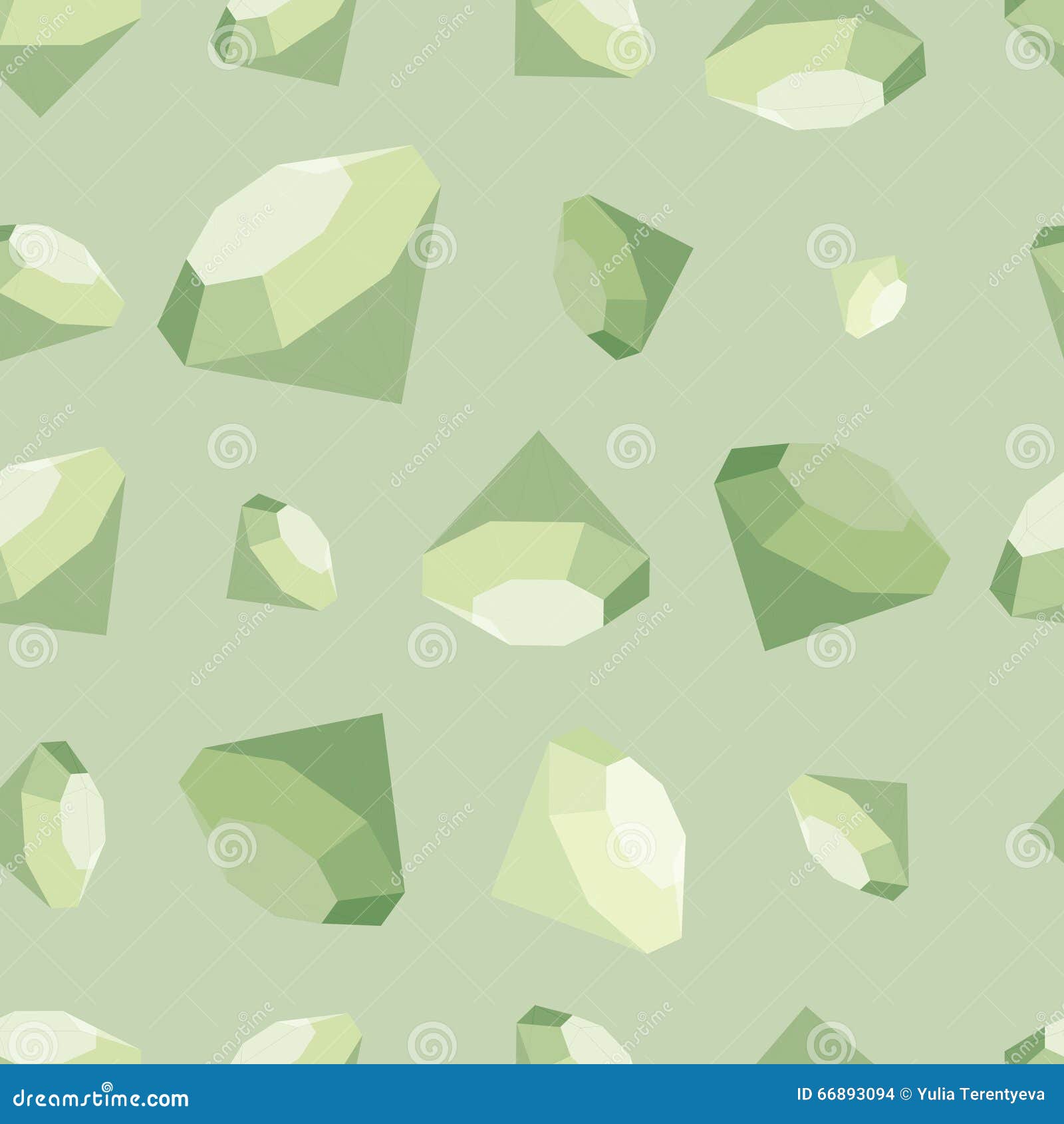 Flat Diamonds Seamless Vector Pattern Stock Vector - Illustration of ...