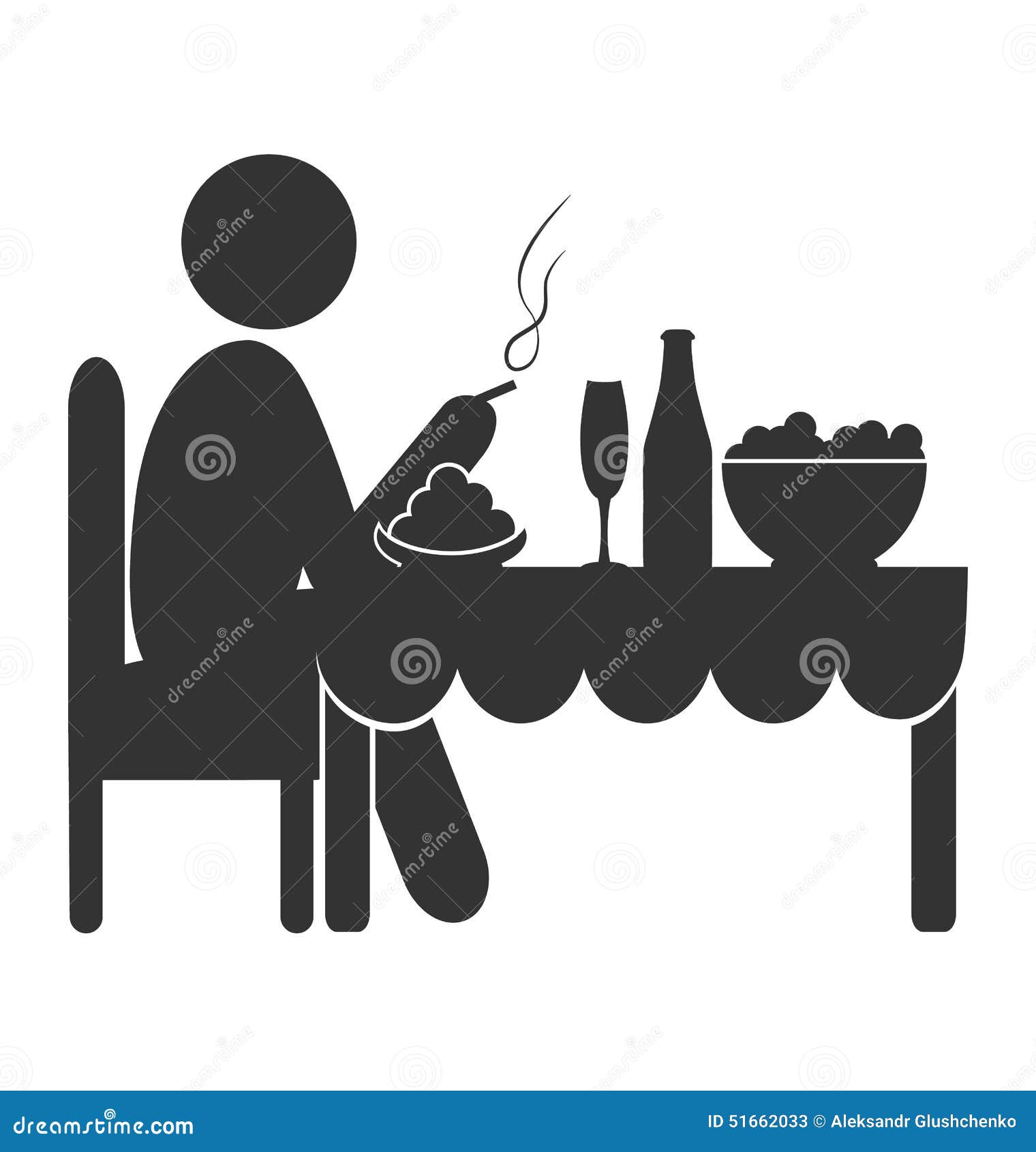 Dinner Icon With Kitchen Ware Stock Photo | CartoonDealer.com #57939366