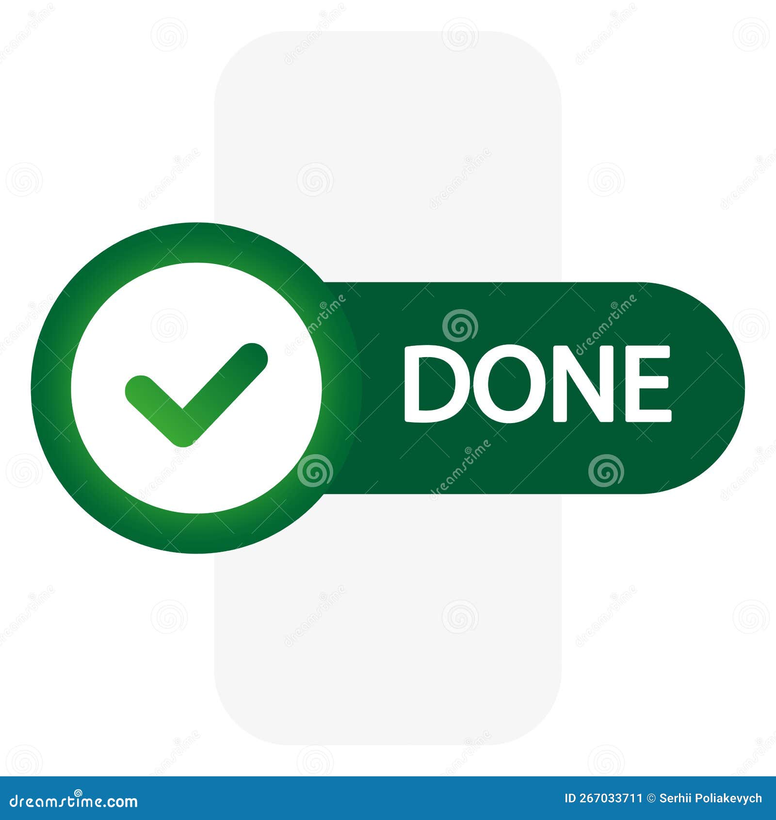 Flat Done Banner for Web Design. Vector Illustration Stock Vector ...