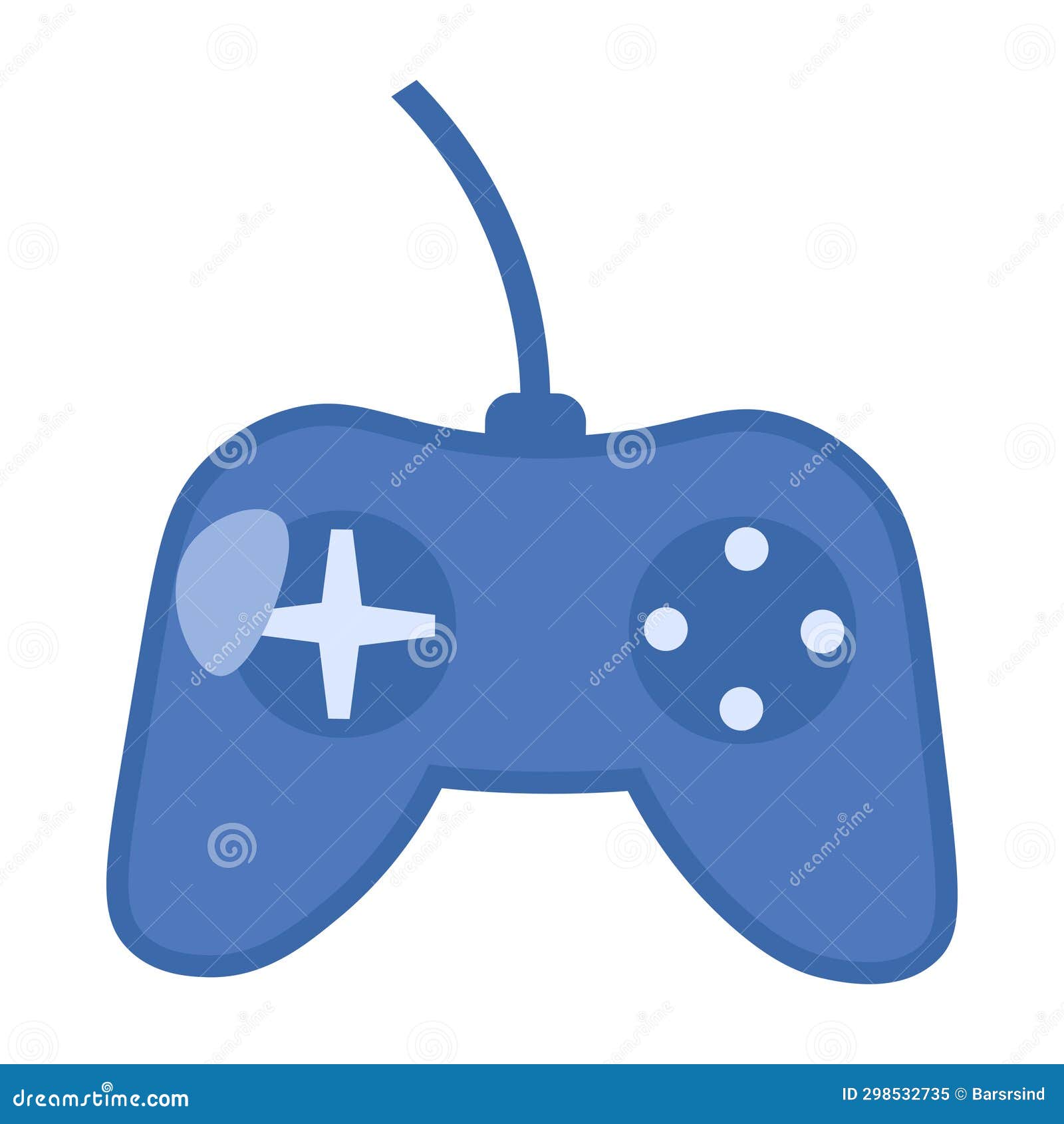Flat E Waste Broken Game Joystick Controller Icon Stock Vector ...