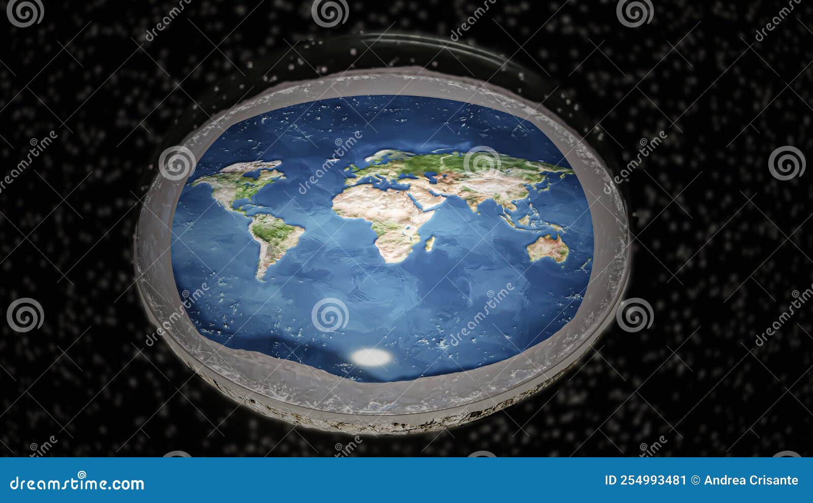 Flat earth illustration stock illustration. Illustration of silhouette - 254993481