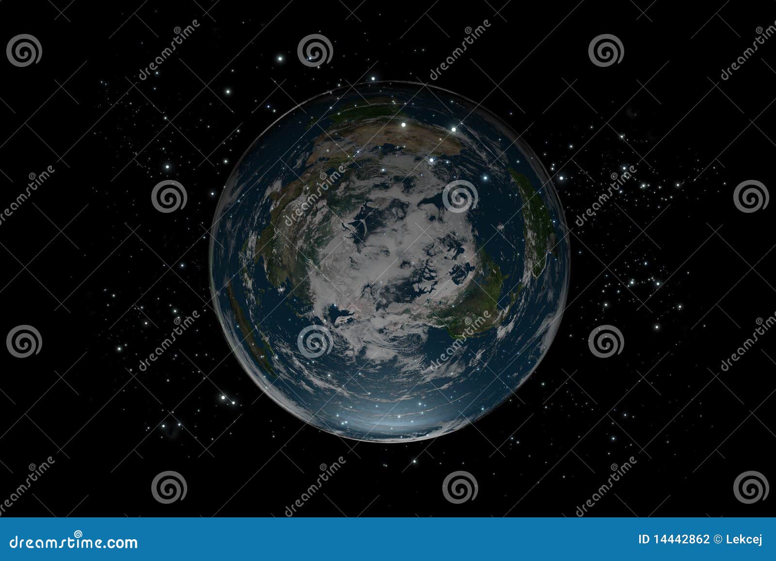 The Flat Earth Inside Stars Stock Illustration - Illustration of black ...