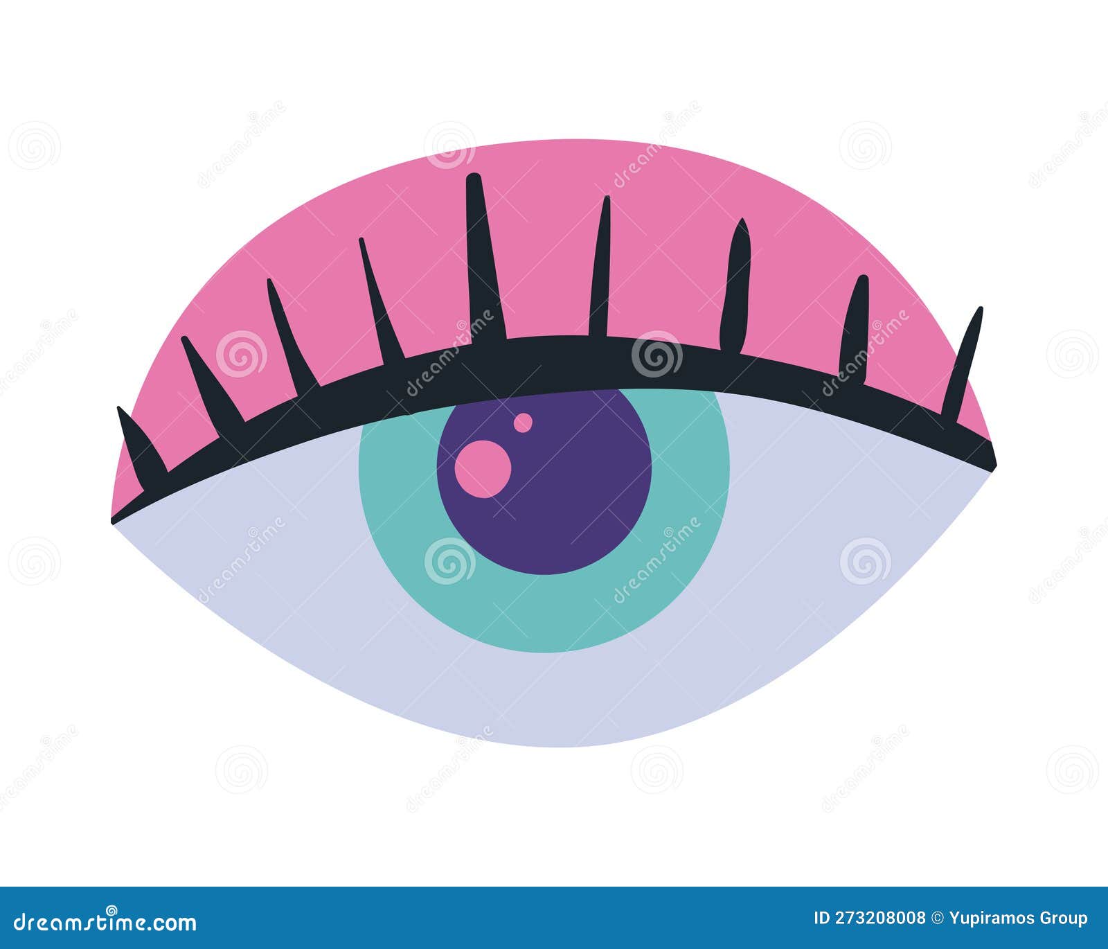 Flat eye design stock vector. Illustration of eyesight - 273208008