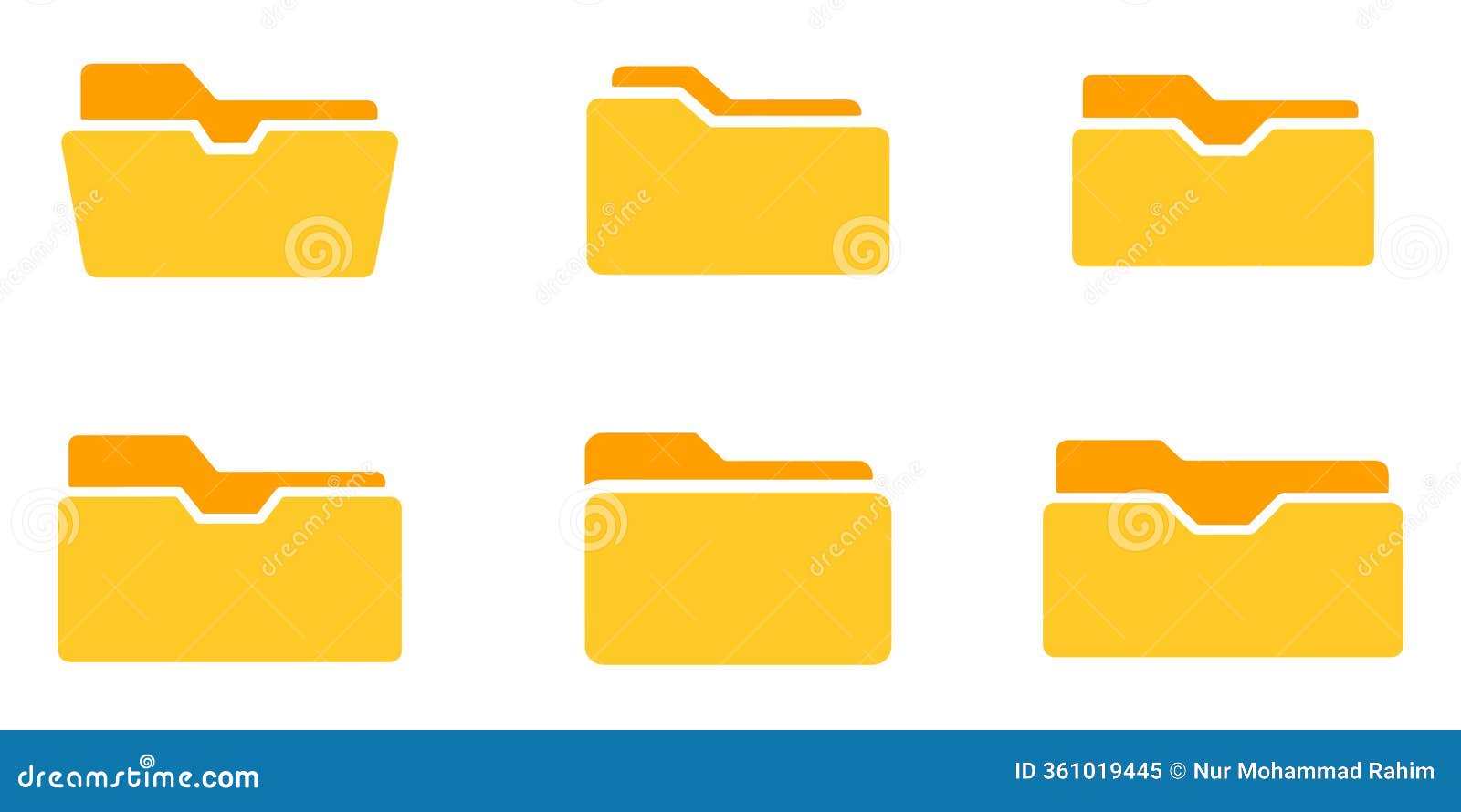 Flat Folder Icon For Renaming And Editing Text Fields. Vector Illustration | CartoonDealer.com ...