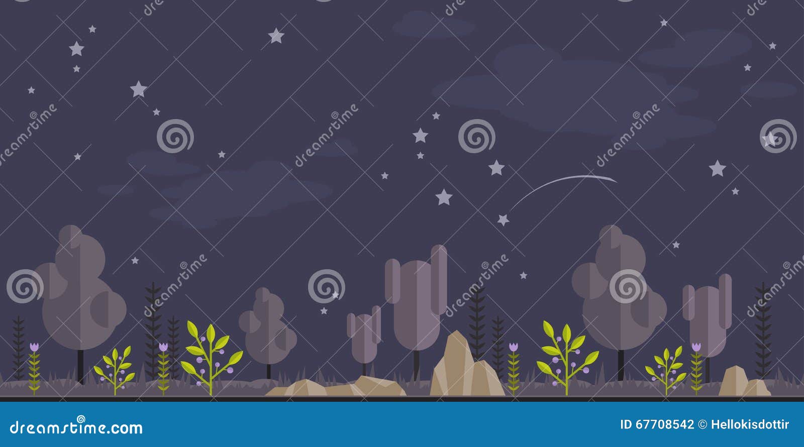 Midnight Summer Dream, Forest Fairy, Woman Profile Decorated With ...